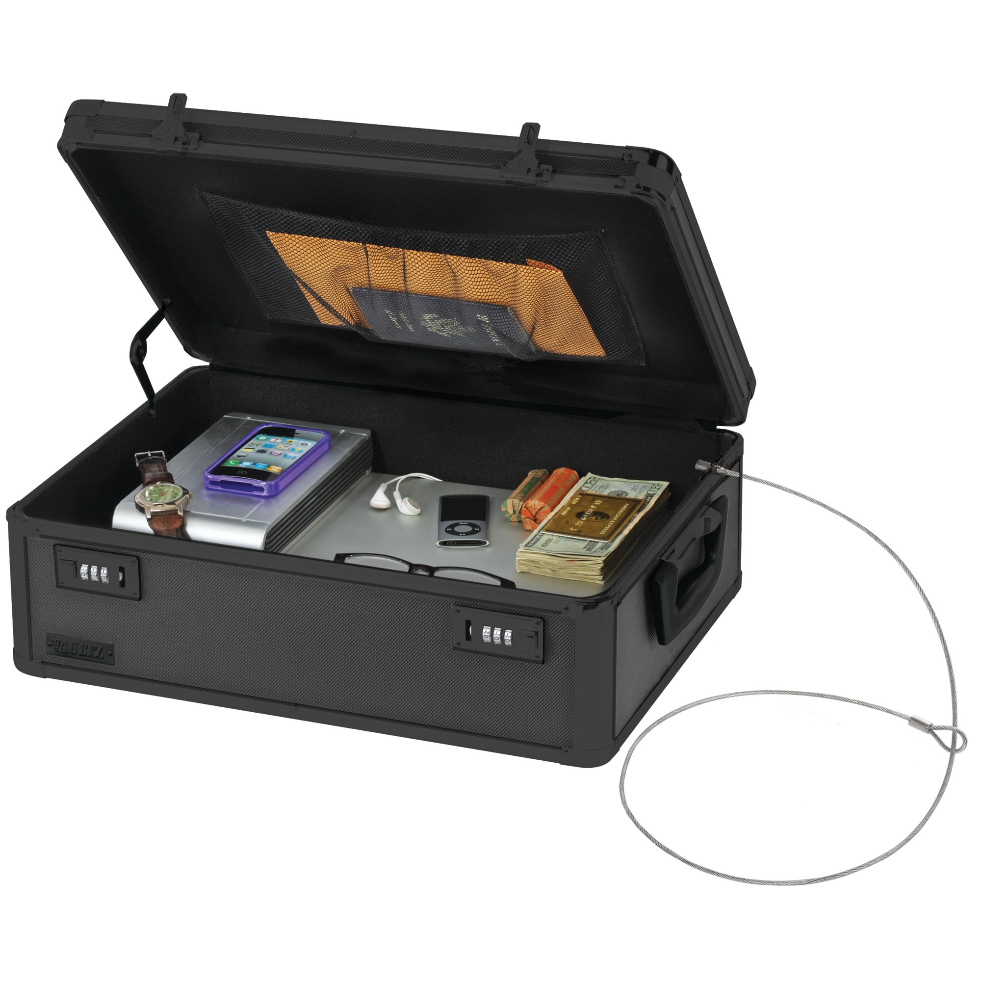 Vaultz® Locking Storage Chest, Medium Size, Black - Walmart.com