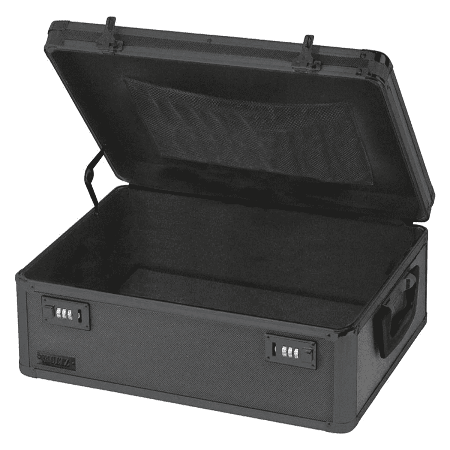 Vaultz® Lockable Storage Chest, Medium Size, Black, Metal Combo ...