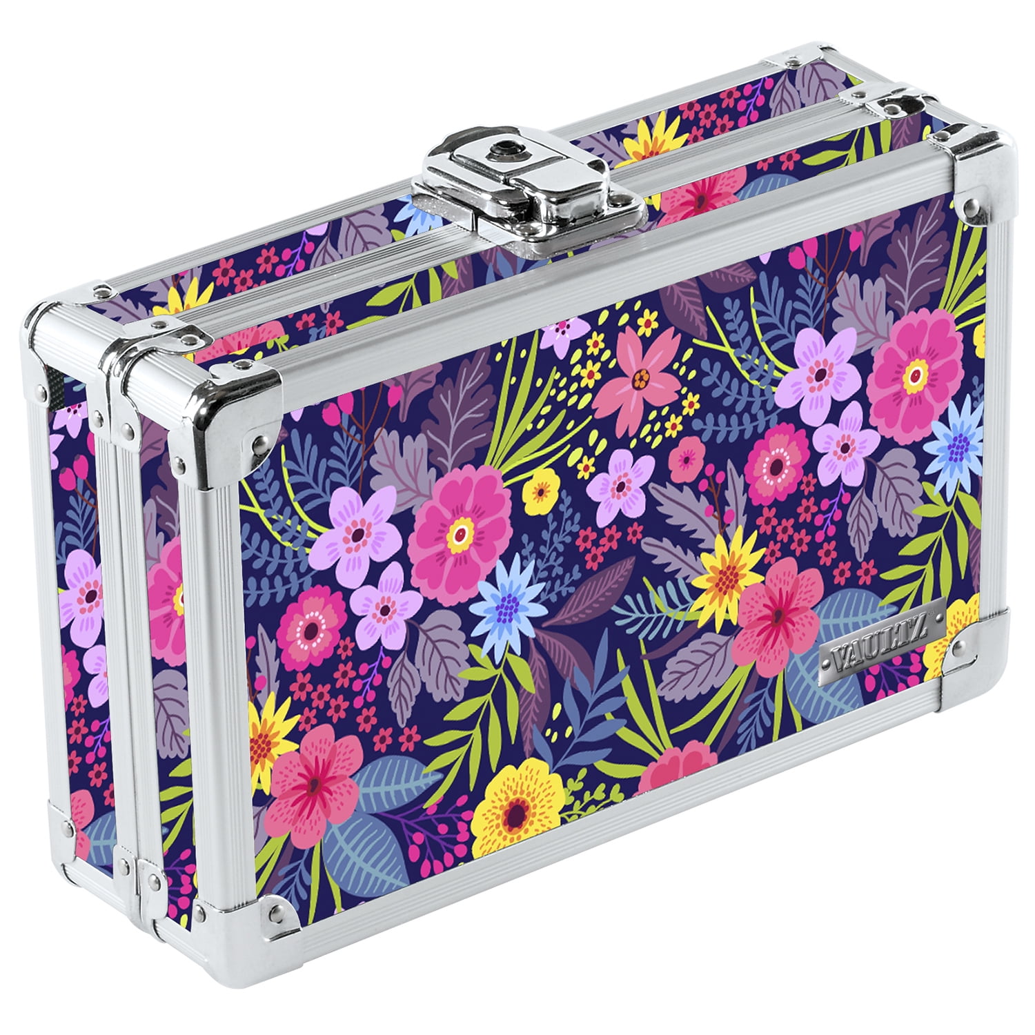 Vaultz Locking Supply Box, Navy Floral - Walmart.com