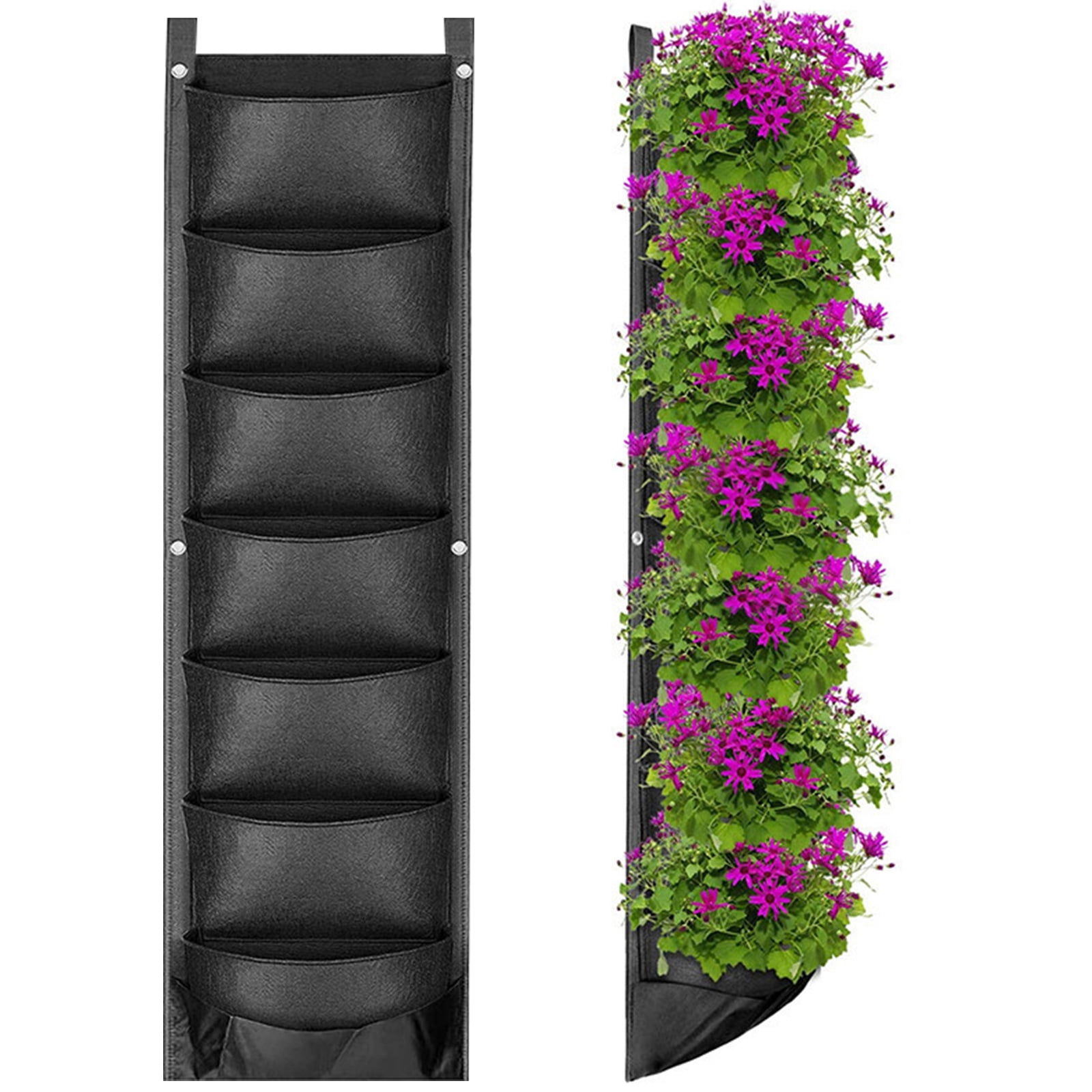 Vaupan 7-Port Plant Pack Vertical Raised Garden Bed Seven Layers Tier ...
