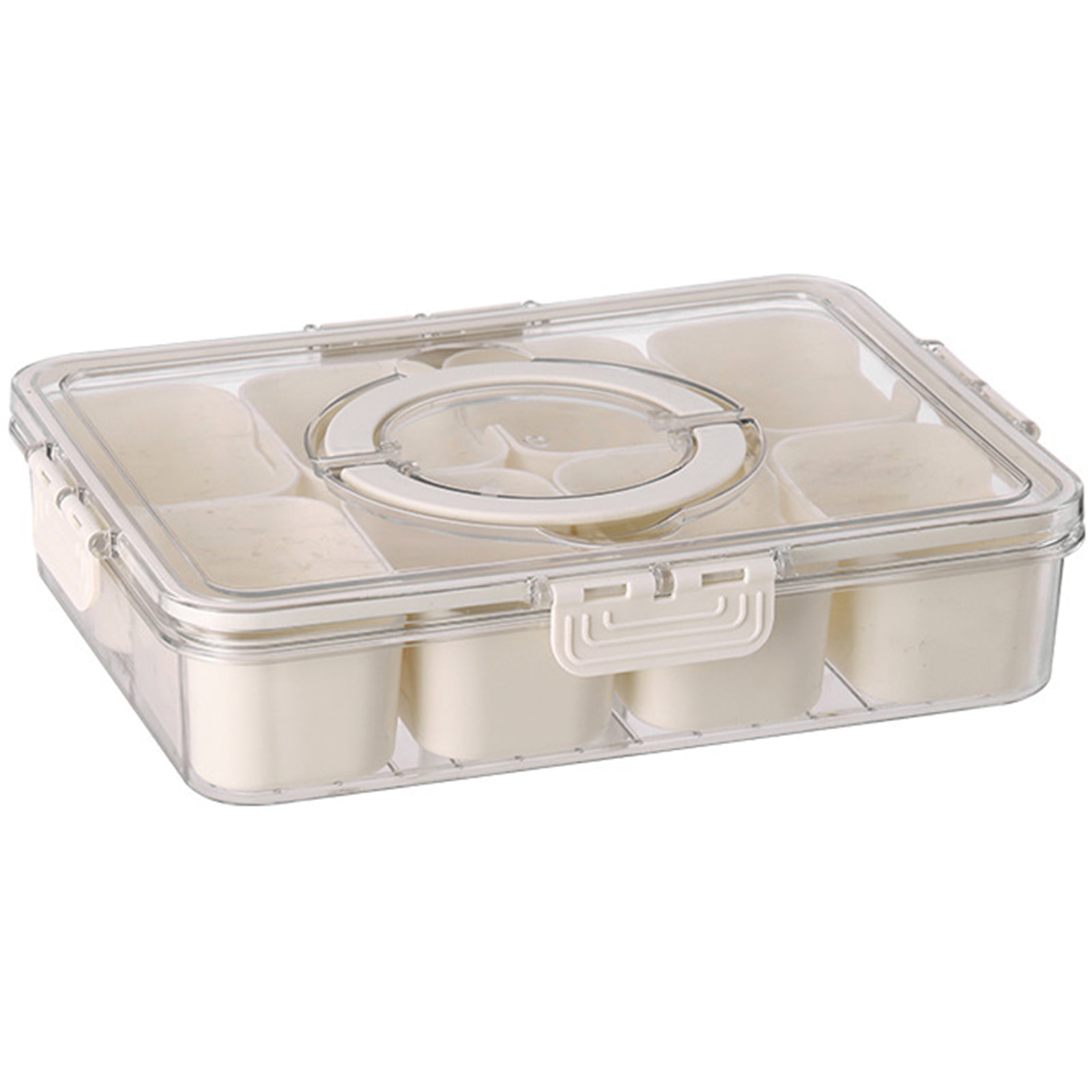 Vaupan 8 Compartments Seasoning Box Kitchen Storage Containers with Lid ...