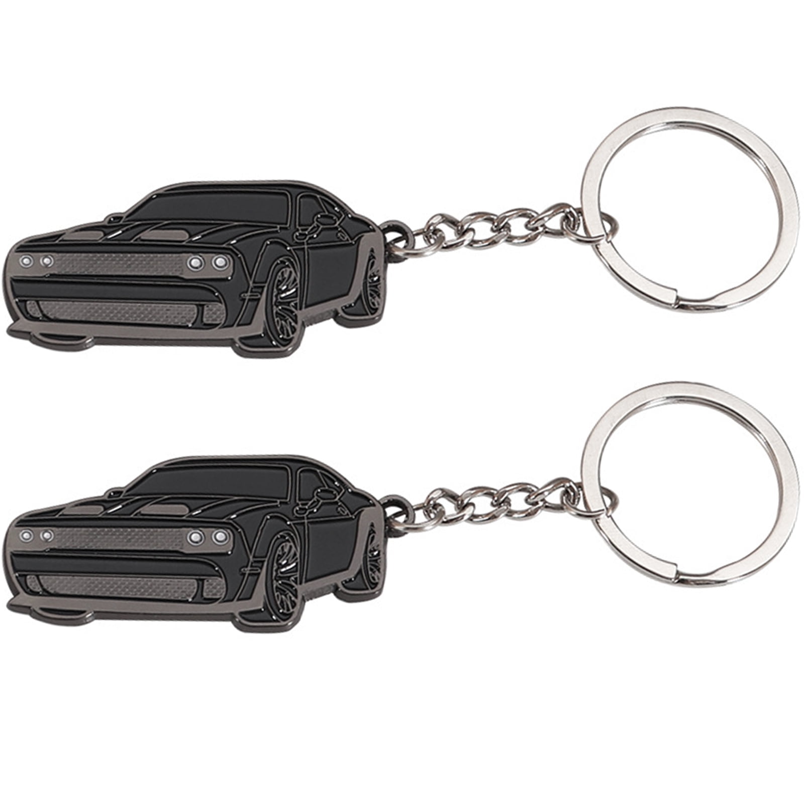 Vaupan Black Car Pendant Keychain Accessories Metal Creative Pattern ...