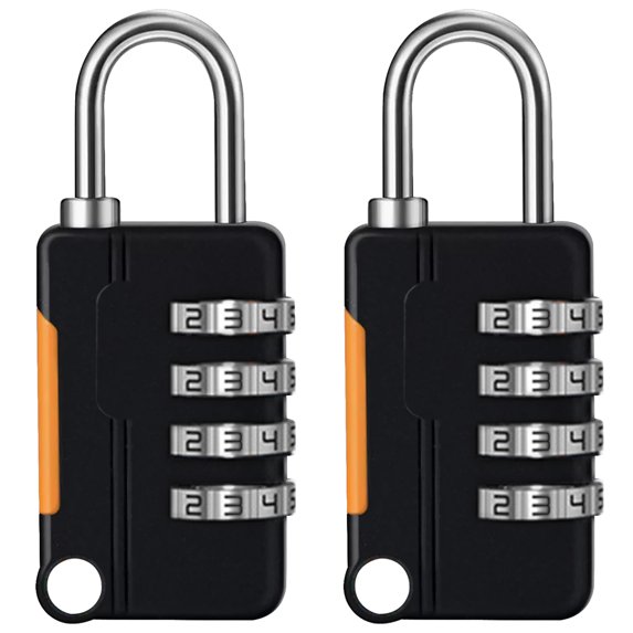 Vaupan Black Stainless Steel Password Lock Two 4-Digit Password Design ...
