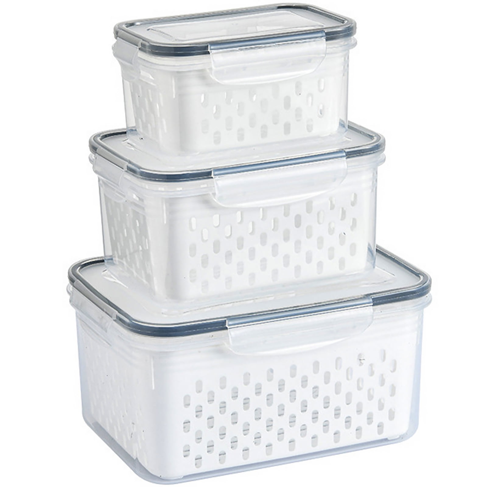 Vaupan Food Container Transparent Refrigerator Fresh-Keeping Box with ...