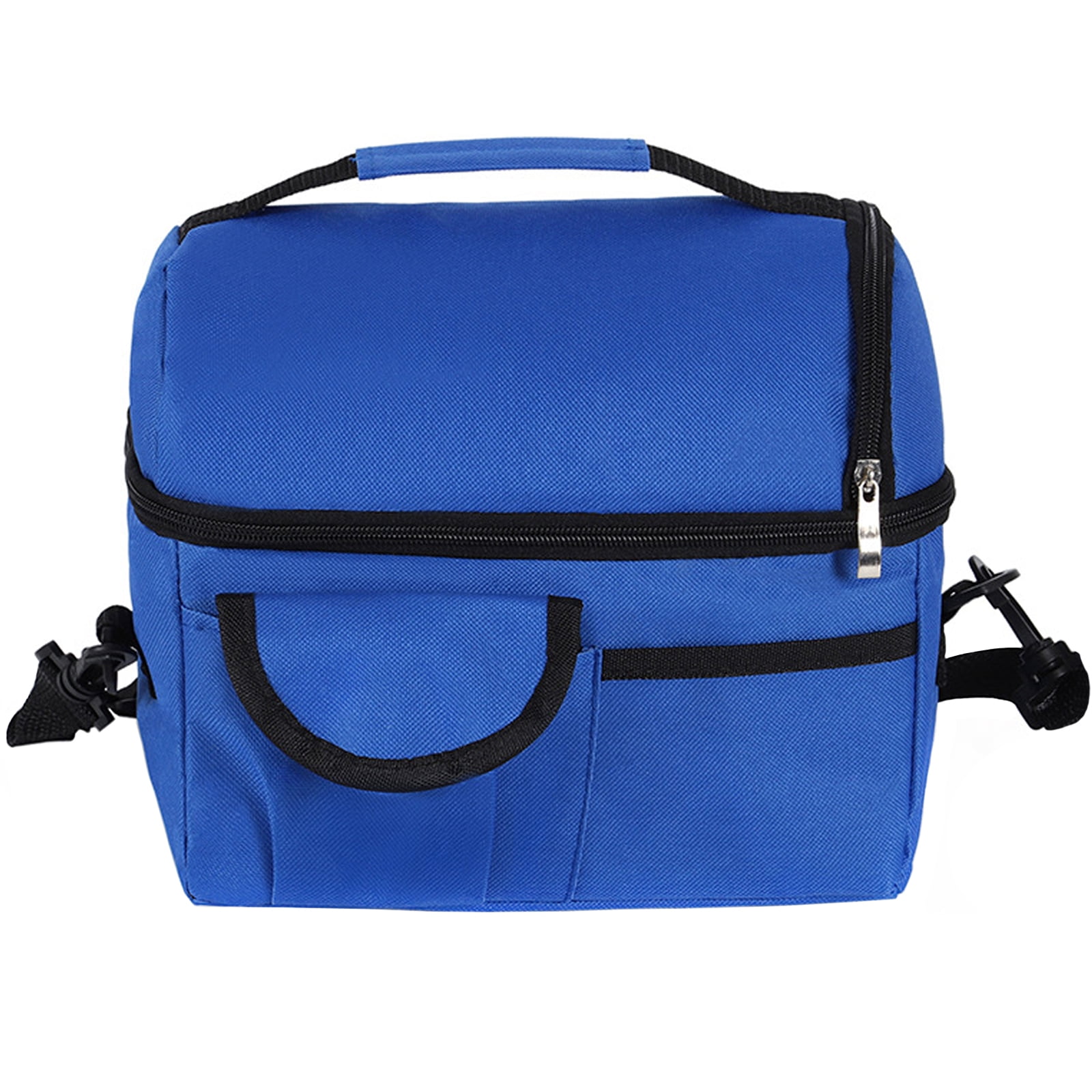 Vaupan Large Insulated Lunch Bag for Women and Men, Blue Oxford Fabric ...