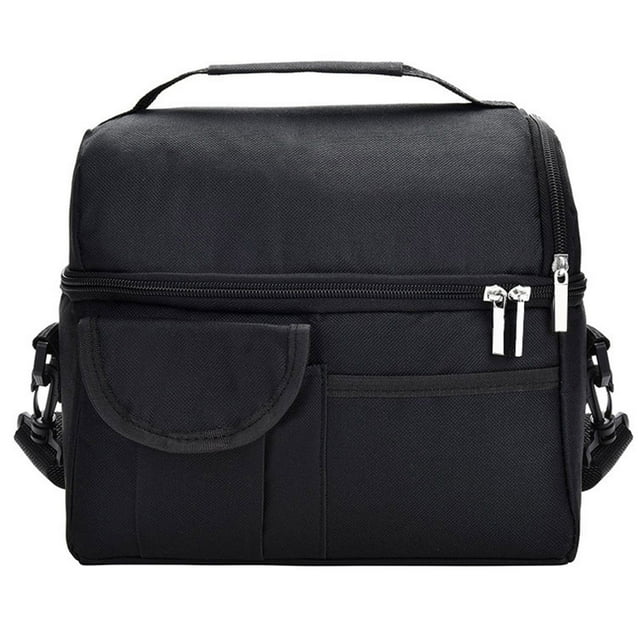 Vaupan Large Insulated Lunch Bag, Oxford Fabric, Dual Compartment ...