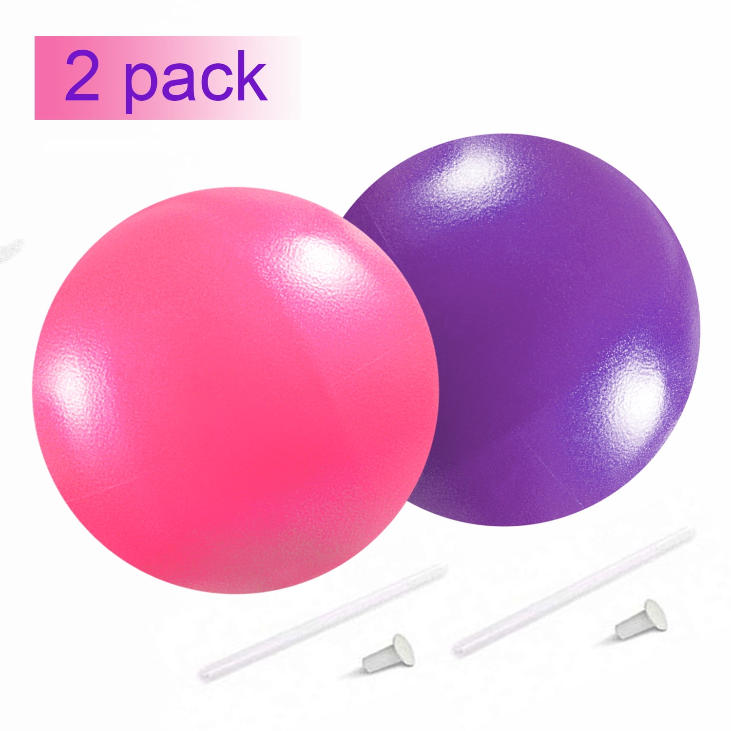 Vaupan Mini Exercise Ball, 9 inch Small Gym Ball with Inflatable Straw ...