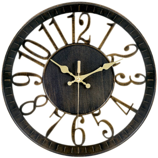Vaupan 12 inch Silent Wall Clock, Non-Ticking, Battery Operated ...