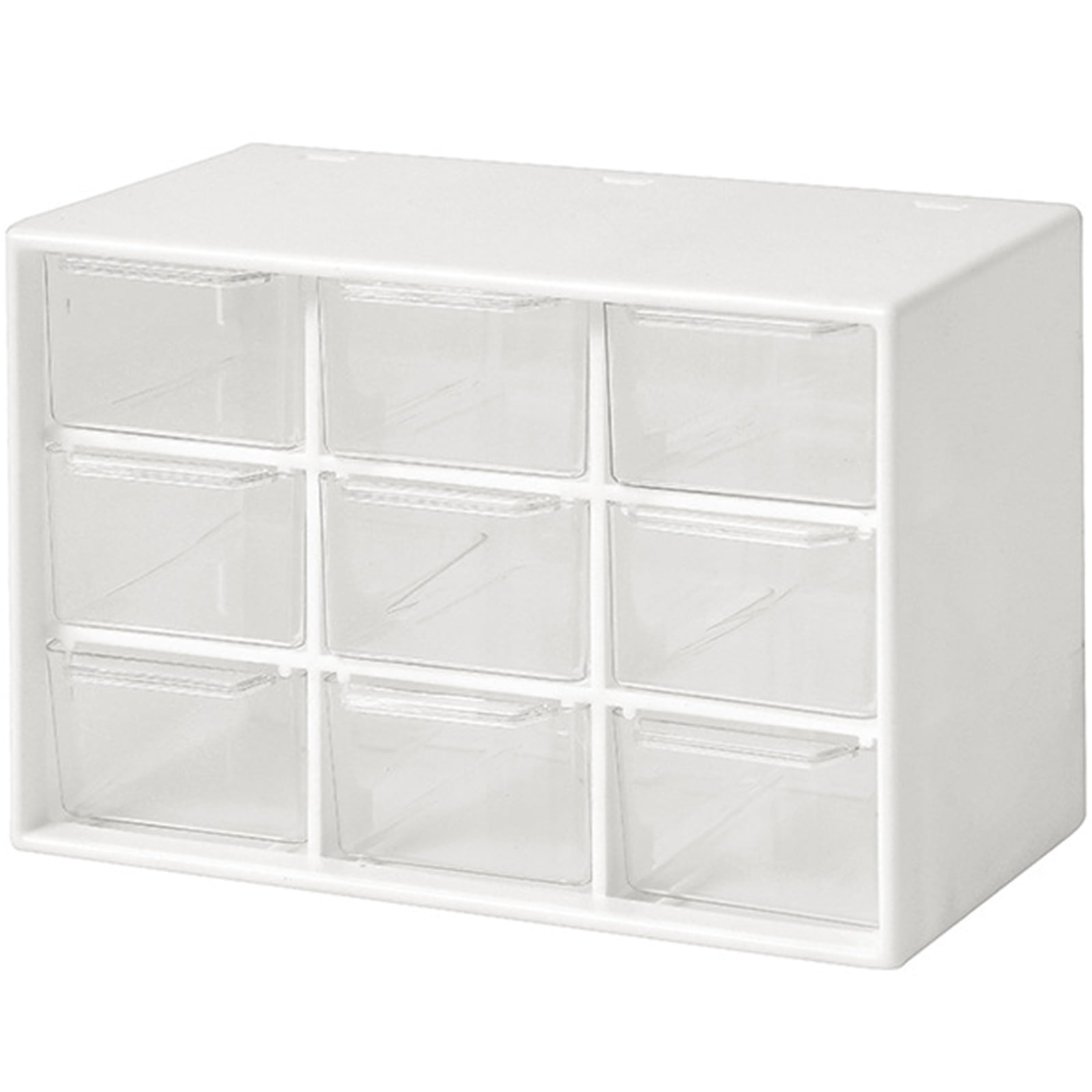 Vaupan Small Drawer Storage Box Plastic 9 Grids Desktop Storage Box ...