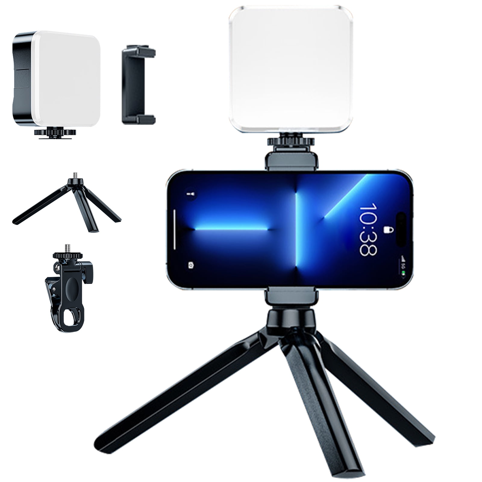 Vaupan Tripod Fill Light, Portable LED Selfie Light, Adjustable ...