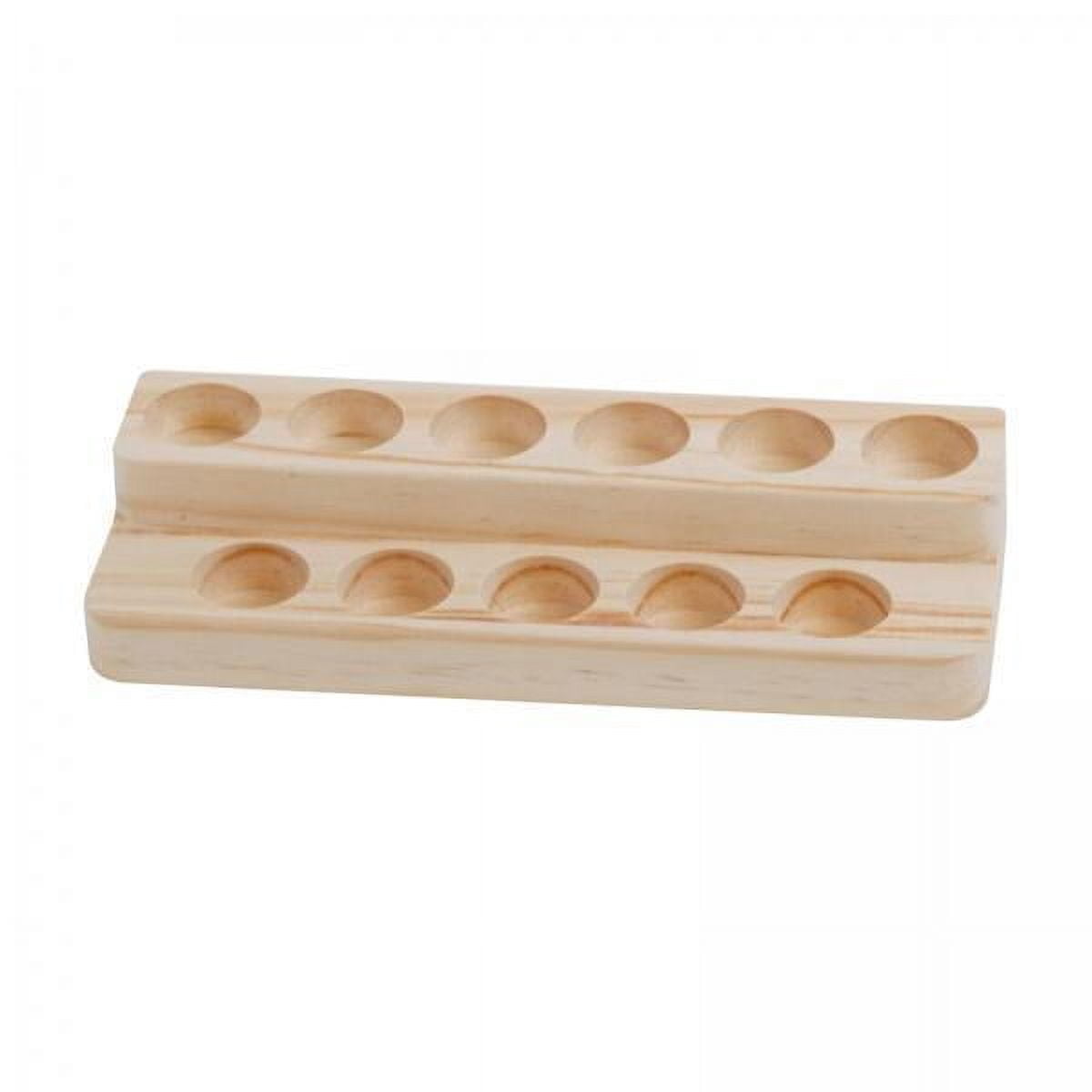 Vaveren 2x2 Tier Wood Essential Oil Display Stand Tabletop Essential ...