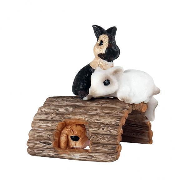 Vaveren 2xPlastic Mini Fairy Garden Miniature Micro Landscaping ...