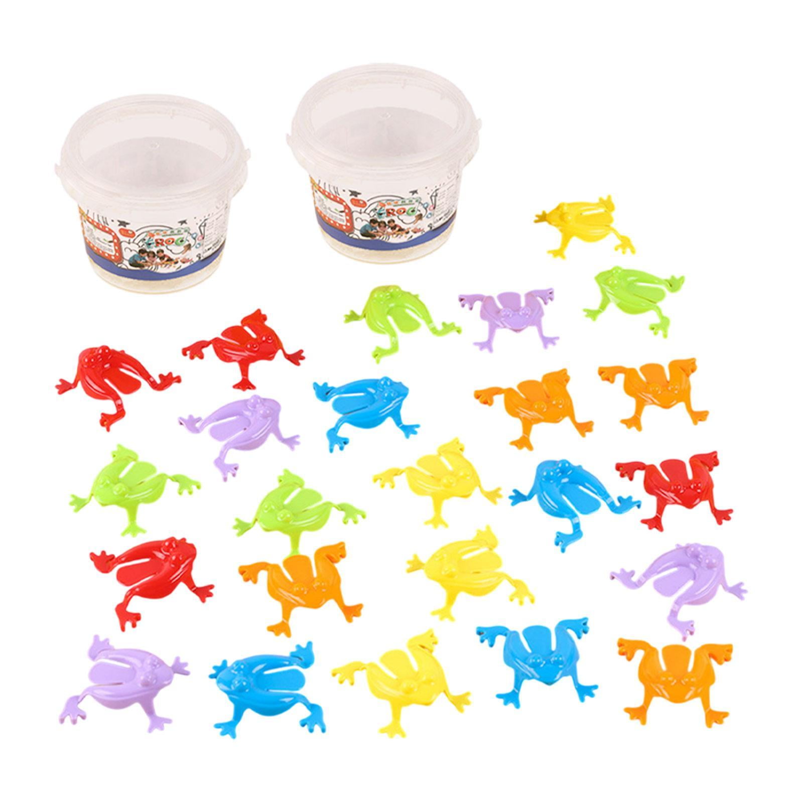 Vaveren Assorted Colors Jumping Passover Frogs Funny Bouncing Frog Toys ...