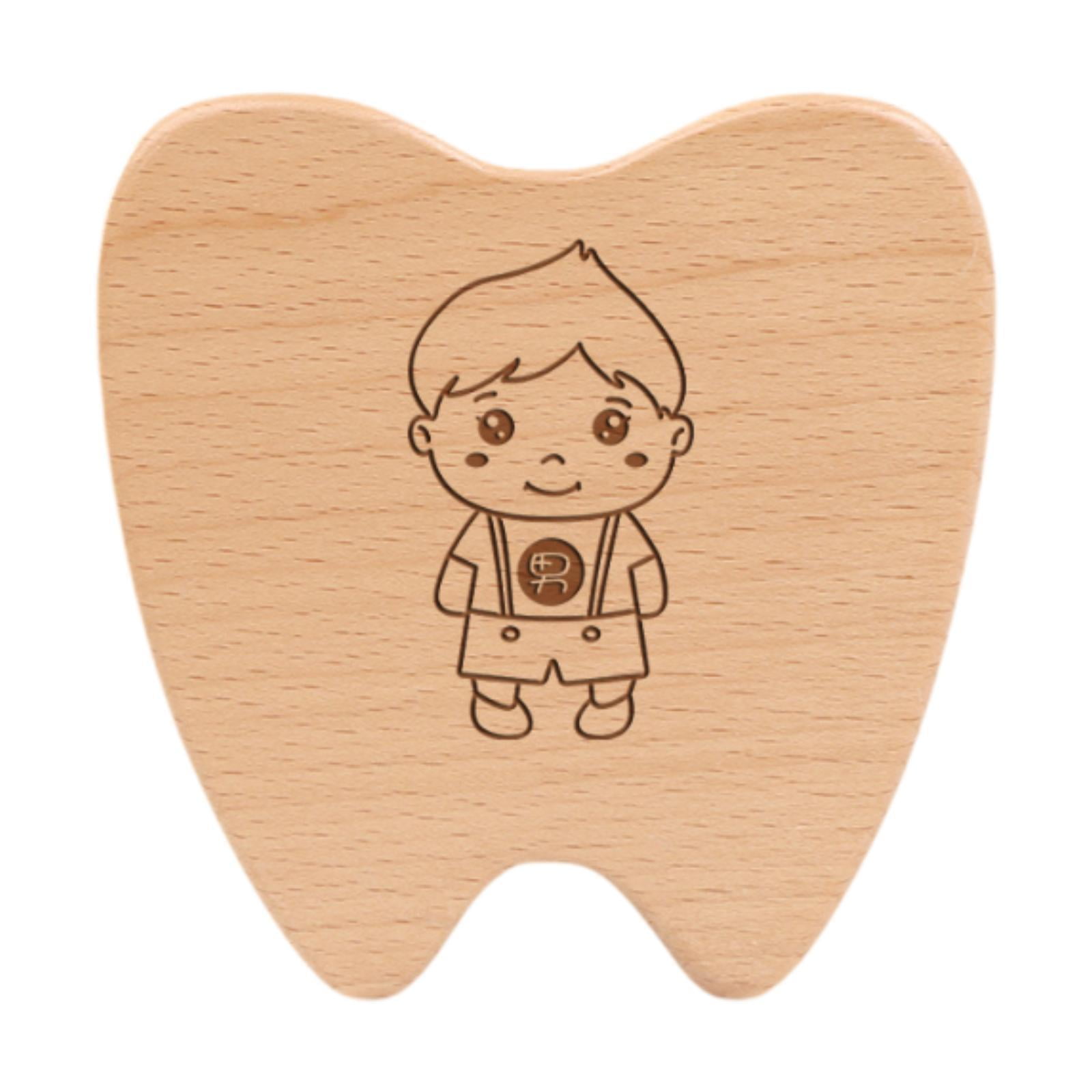 Vaveren Baby Tooth Storage Box Children Tooth Container for Baby Shower ...