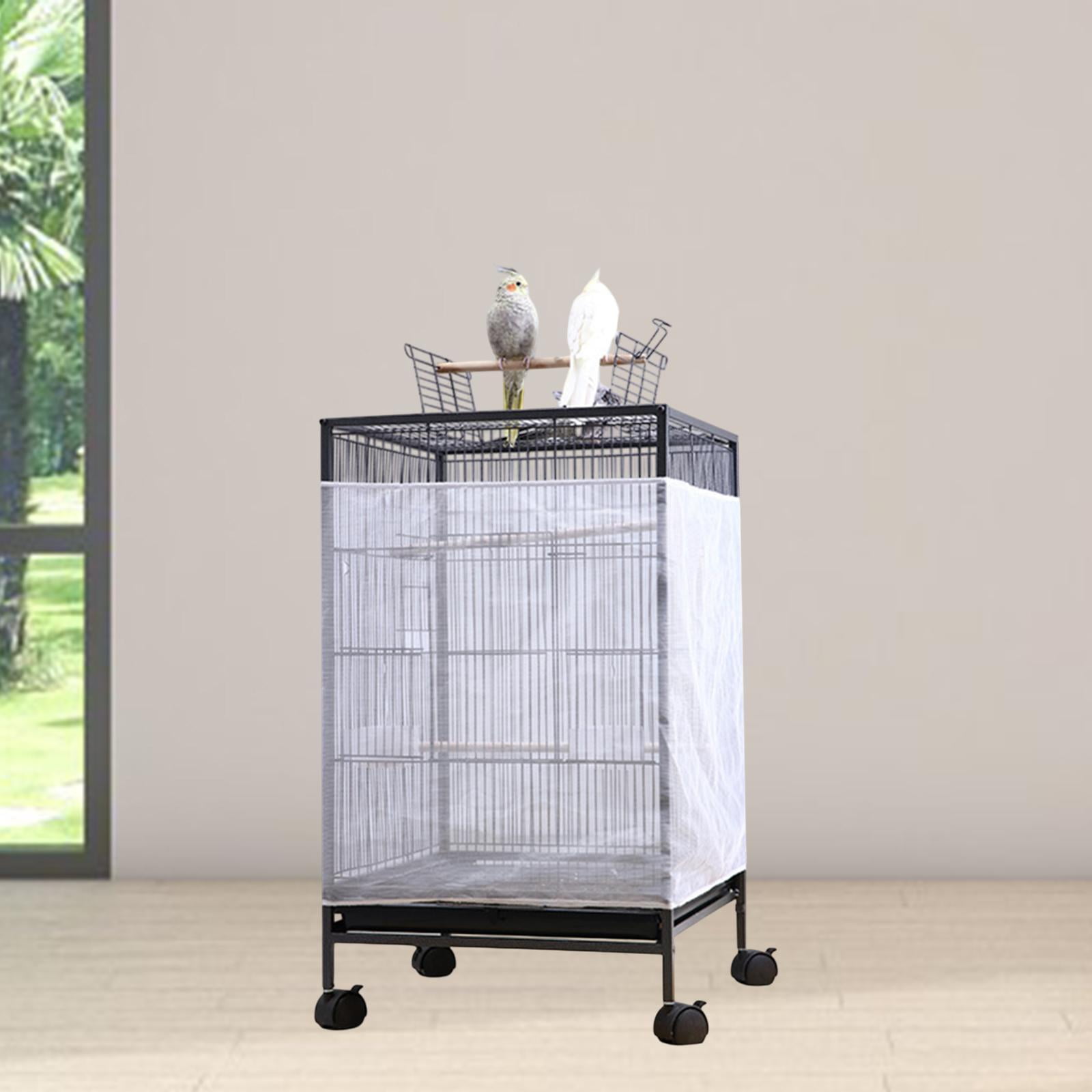 Vaveren Bird Cage Cover Airy Mesh Bird Cage Catcher Net for Cockatoo ...