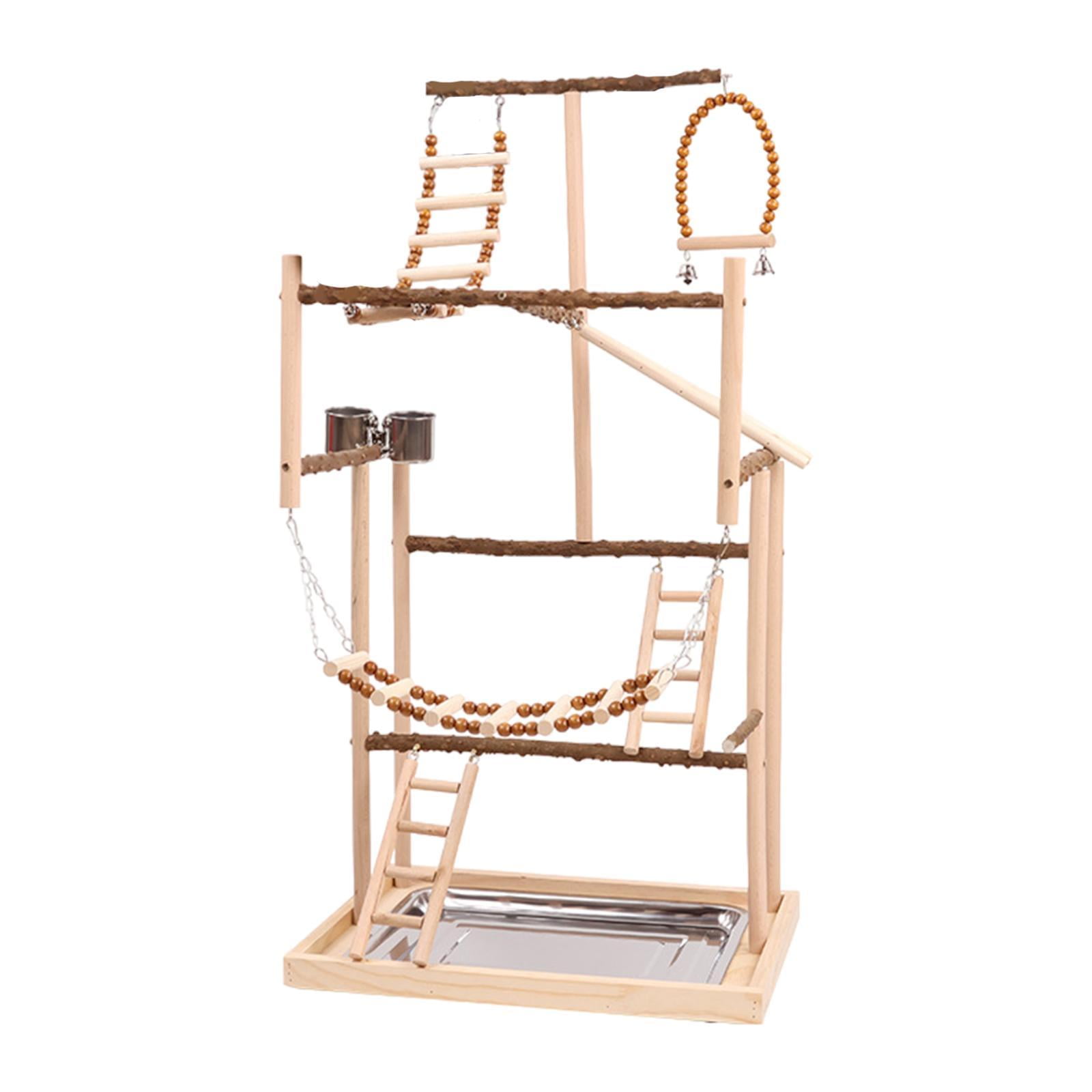 Vaveren Bird Gym Climb Parrot Bird Playground for Conures Small ...