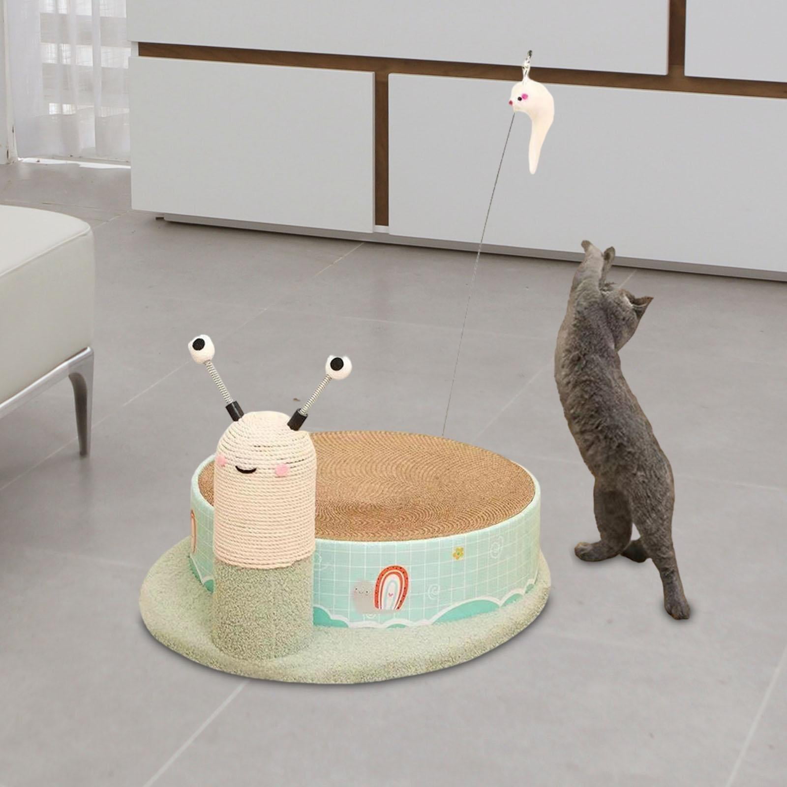 Vaveren Cat Scratcher Beds Snail Shape Cartoon Cat Scratch Board for ...