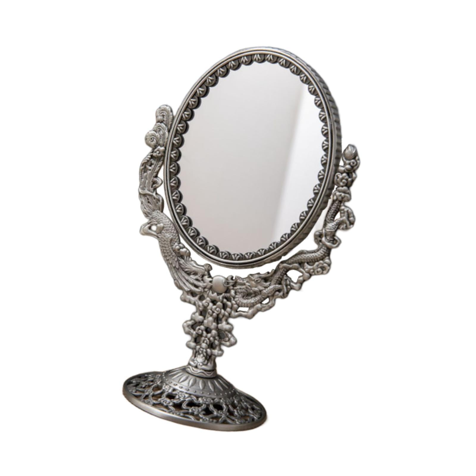 Vaveren Double Sided Mirror Dressing Table degree Rotation Cosmetic ...