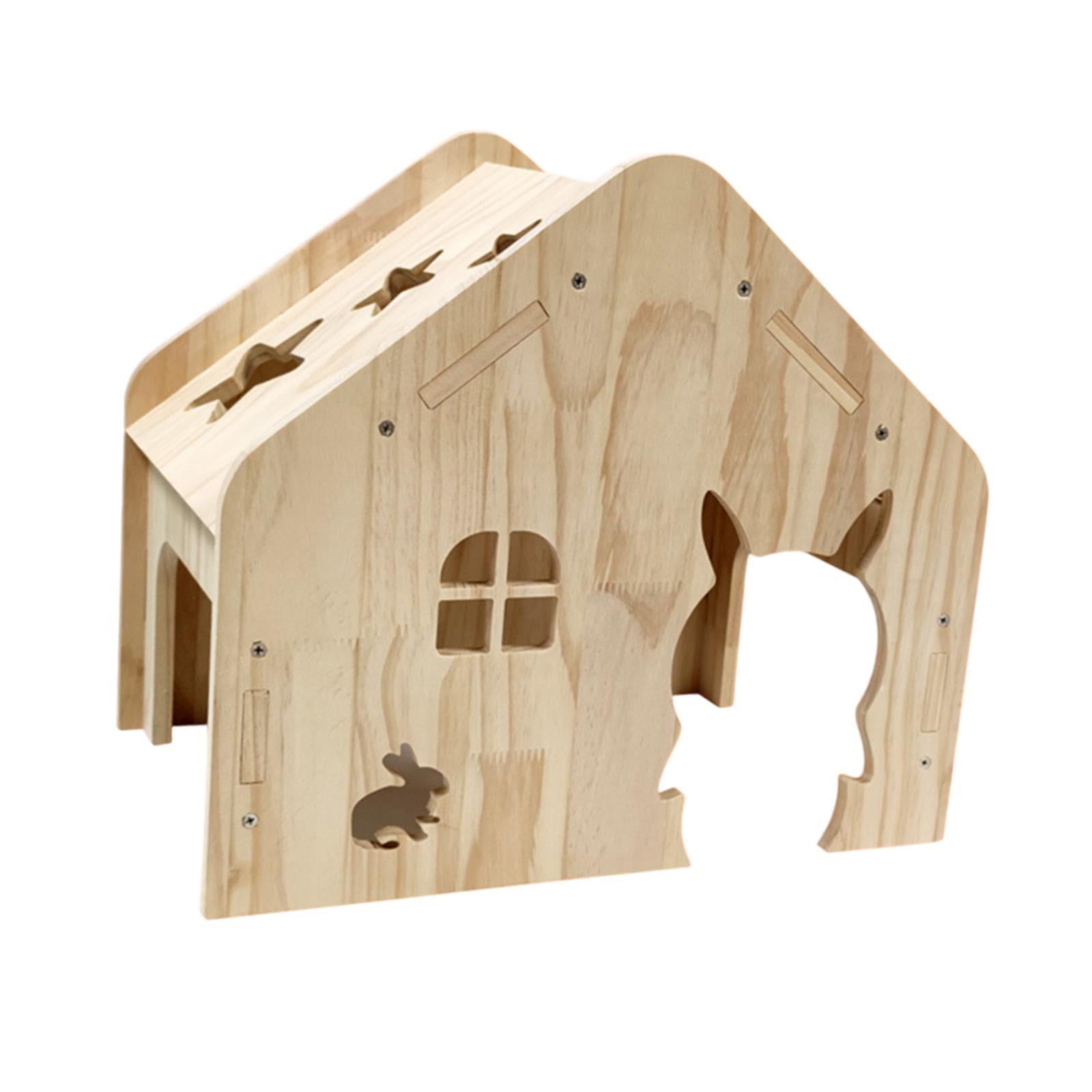 Vaveren Dwarf Bunny Hut Hideout Hamster Hideout Hut for Rat Dwarf ...