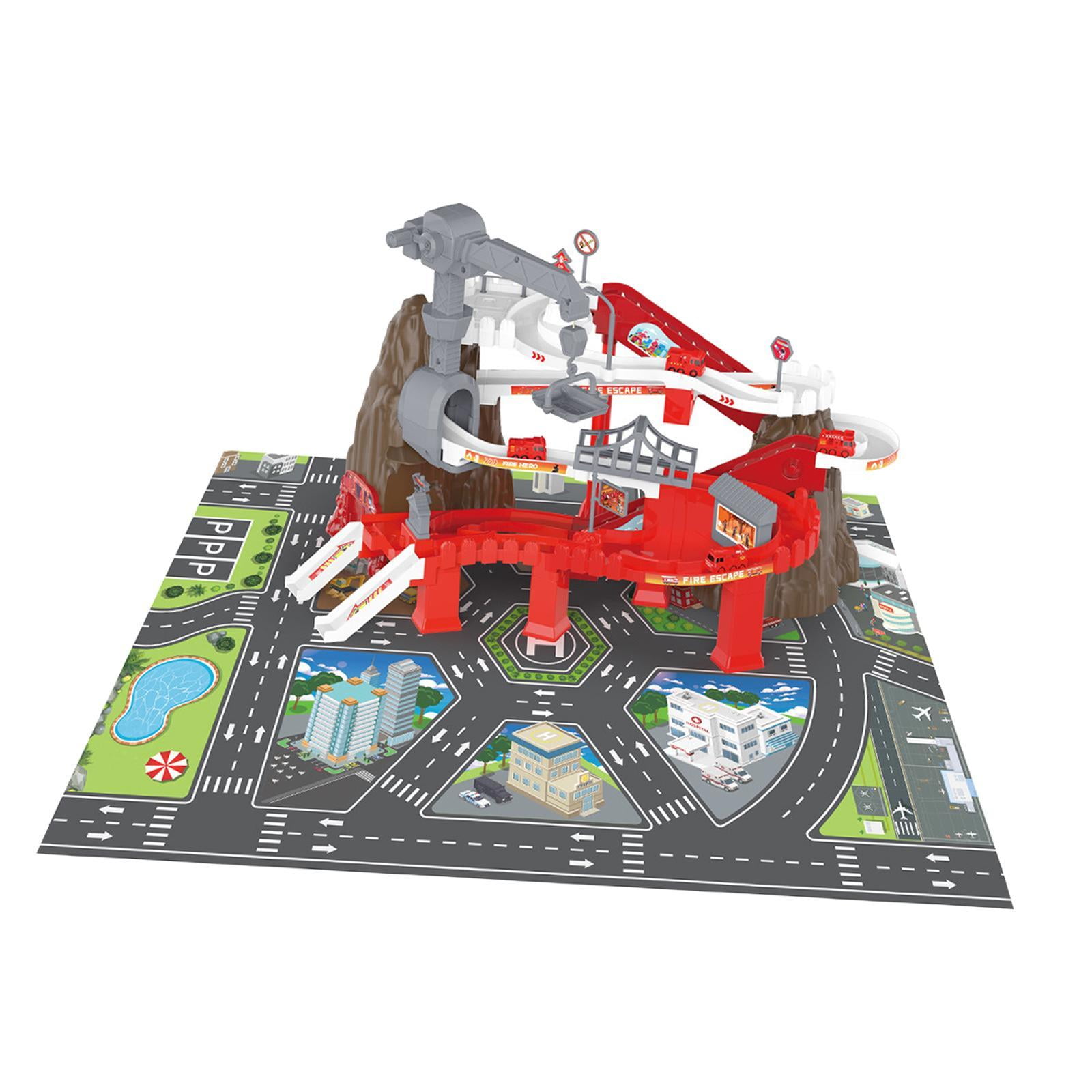 Vaveren Race Car Track Indoor Games Interactive Toy Car Ramp Track for ...