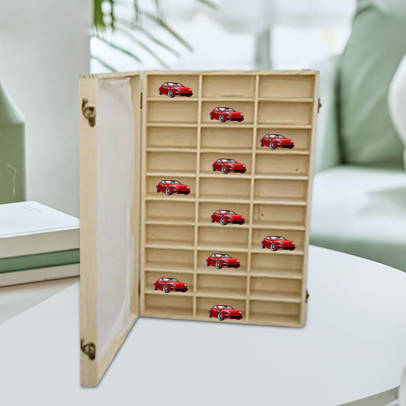 Vaveren Wooden Shadow Box Display Cabinet Collection Display Case with ...