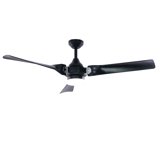 Vaxcel Austin 52 in. Black and Chrome Industrial Outdoor Ceiling Fan ...