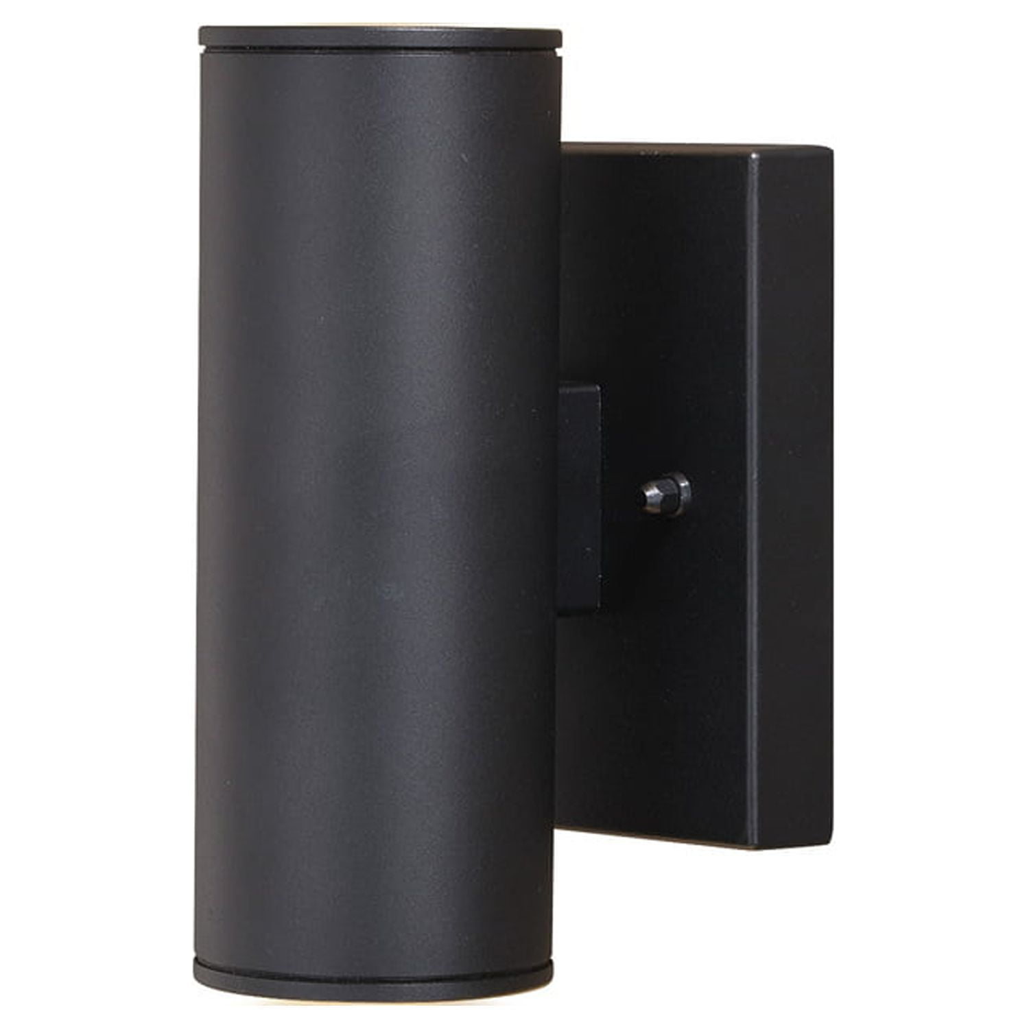 Vaxcel Chiasso Aluminum 2 Light LED Black Outdoor Wall Lantern Clear ...