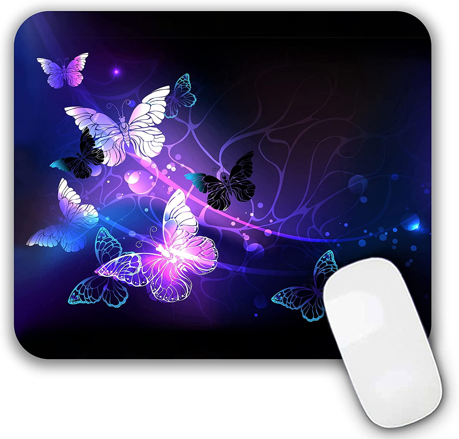Vaydeer Hard Metal Mouse Pad for Desk Black Metal Aluminum Mouse Pad ...