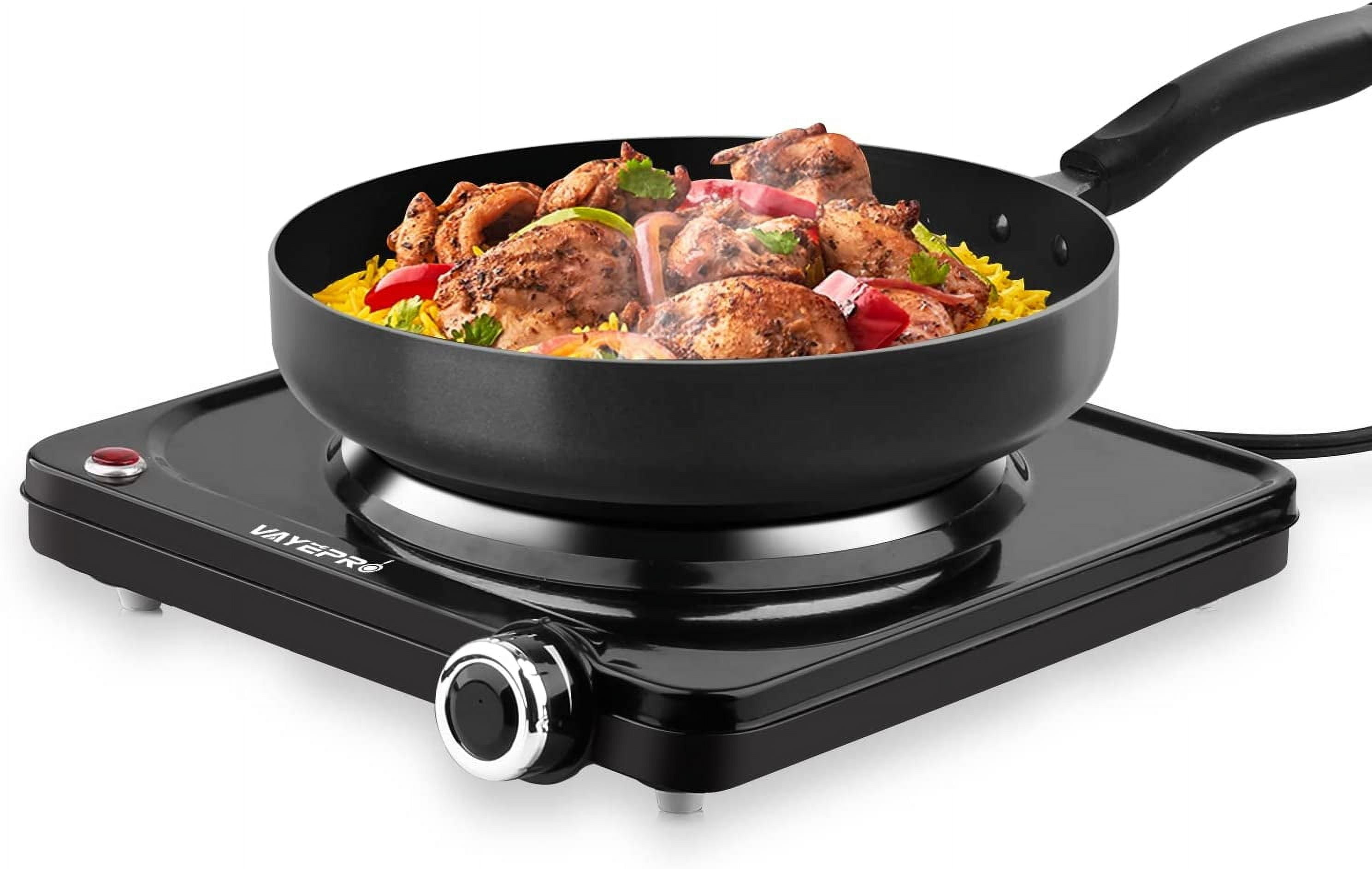 Vayepro Hot Plate, 1500W Portable Electric Stove, Single Electirc ...