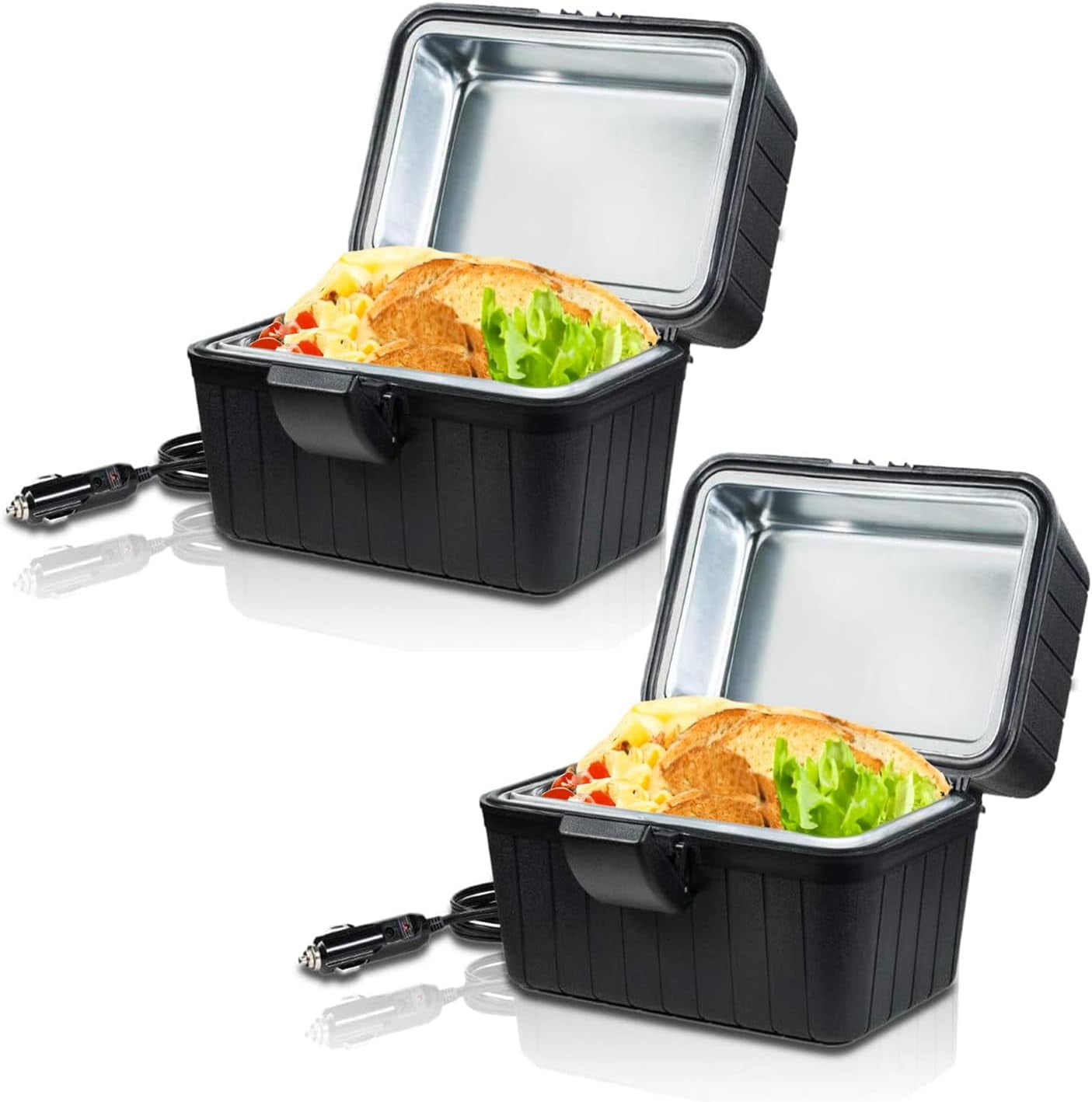 Vaygway 12v Portable Heating Lunch Box Electric Insulated Lunch Box Food Warmer Universal