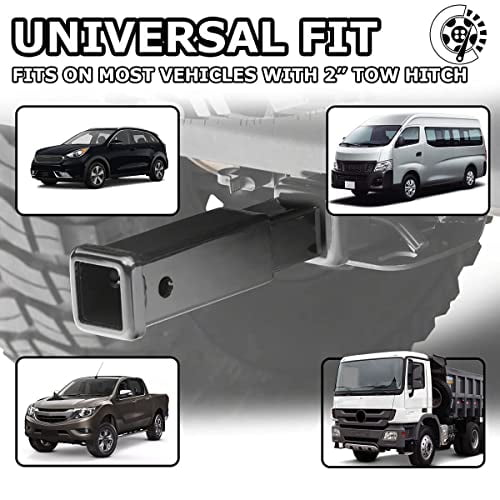 VaygWay Trailer Hitch Receiver Tube Extender – Tube Extenders for 2 ...