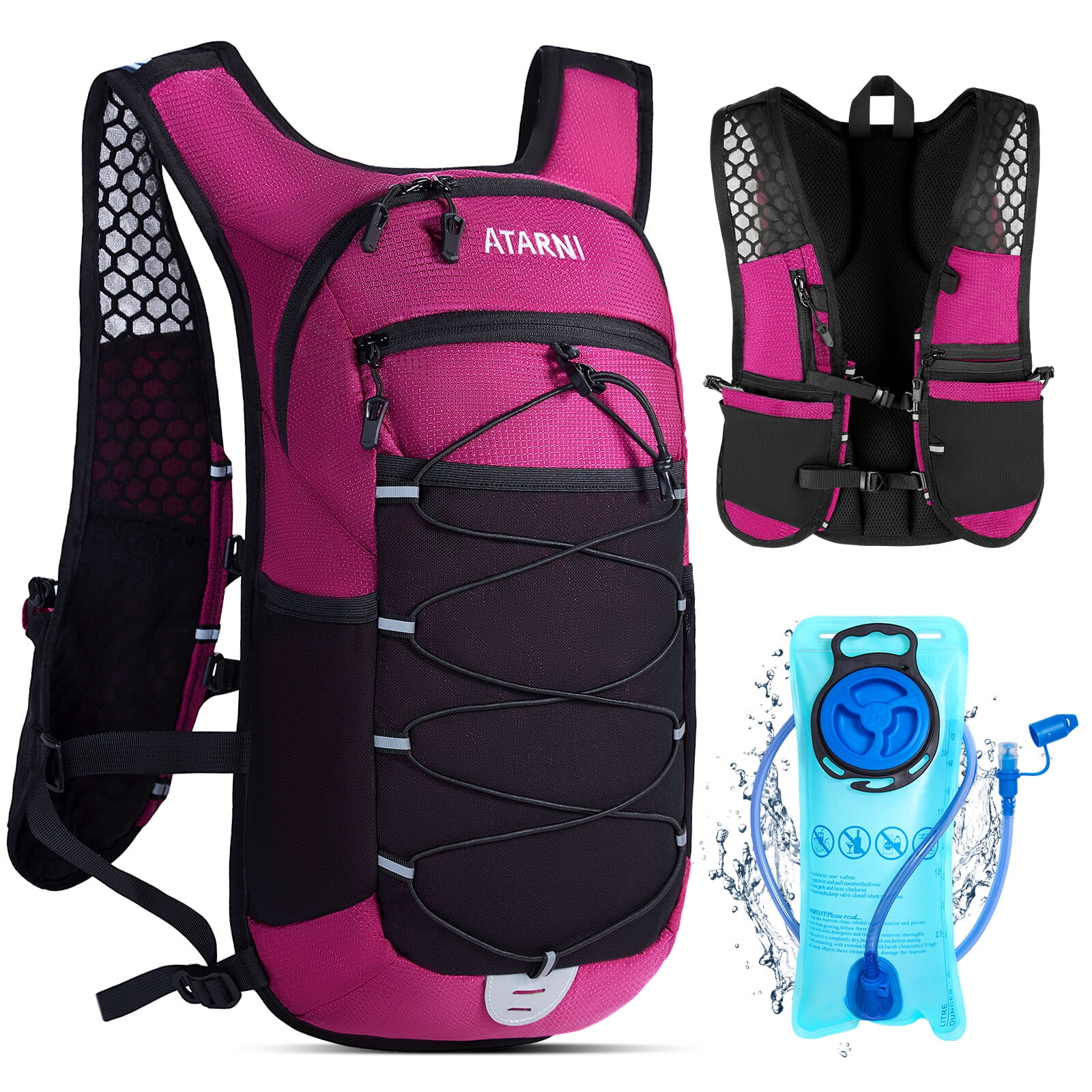 Vbiger Hydration Backpack - Lightweight Waterproof Running Bag with 2L ...