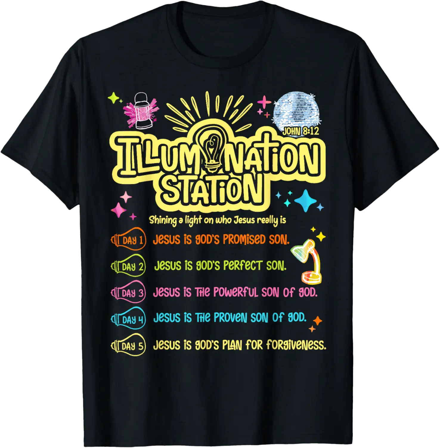 Vbs Crew Illumination Station Vacation Bible School T-Shirt - Walmart.com