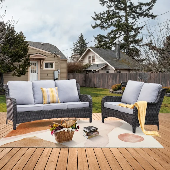 Wicker Settee Sets