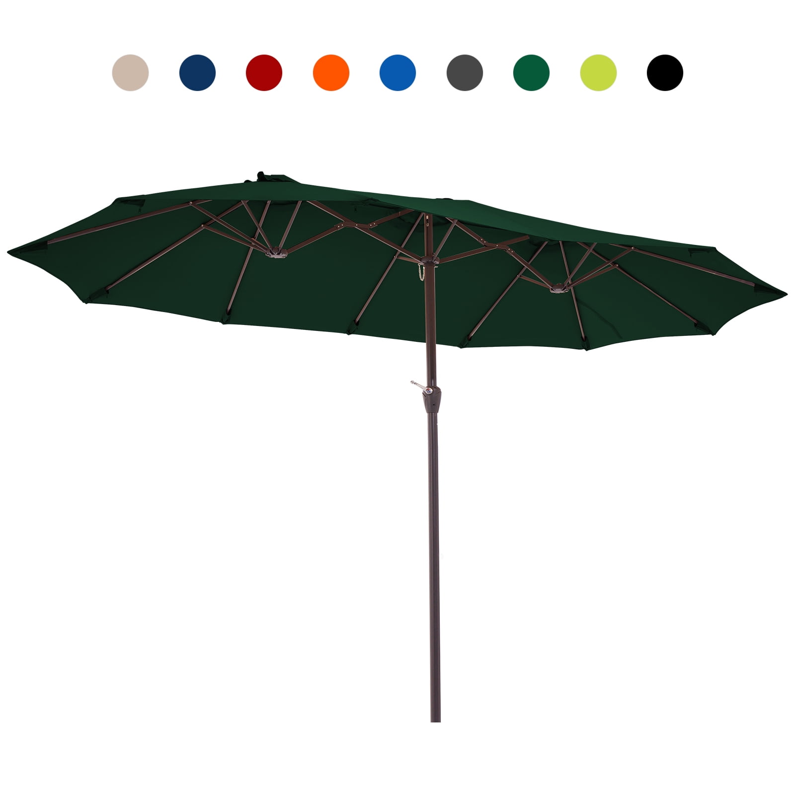 Vccoem 15 ft Triple-size Patio Umbrella,Market Extra-Large Double Sided ...