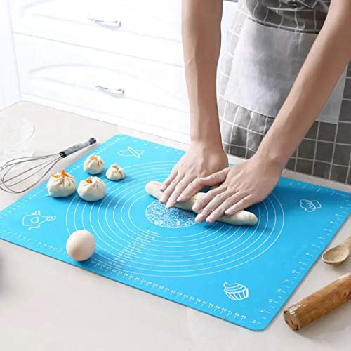 Vdhja Silicone Baking Mat with Measurement Non Stick Kneading Dough Mat ...