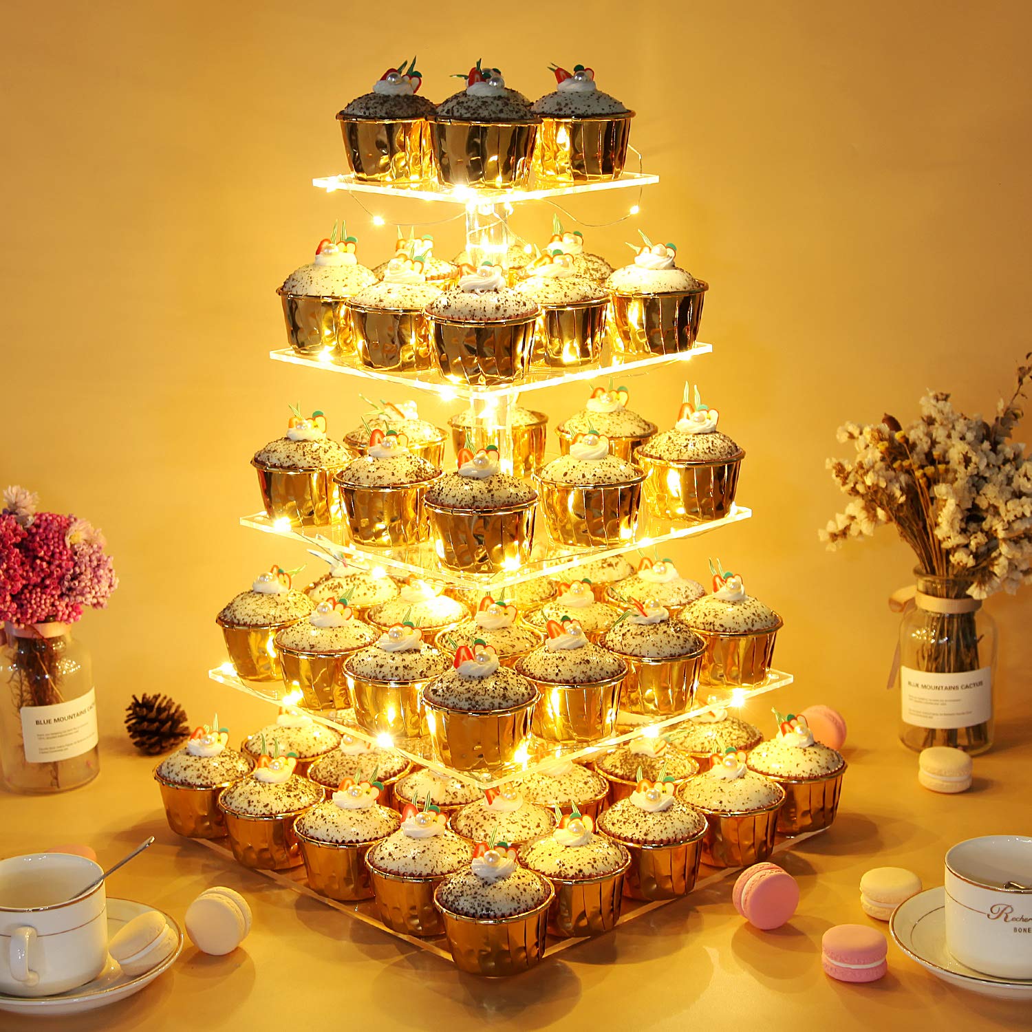 Wilton Stacked 4-Tier Cupcake and Dessert Tower - Walmart.com