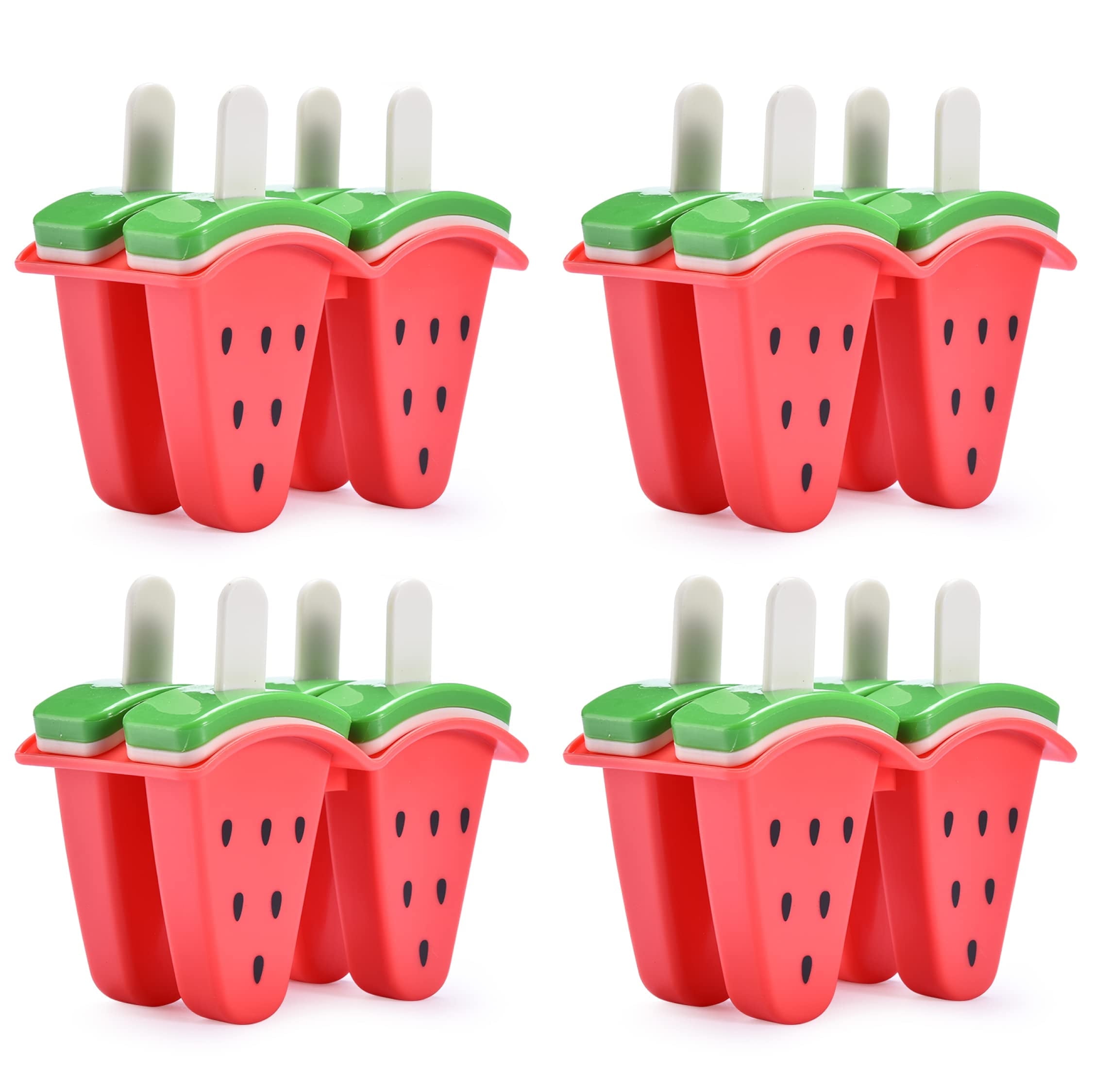 Vdomus 16-Stick Popsicle Molds - Reusable, Non-Stick Ice Pop Maker ...