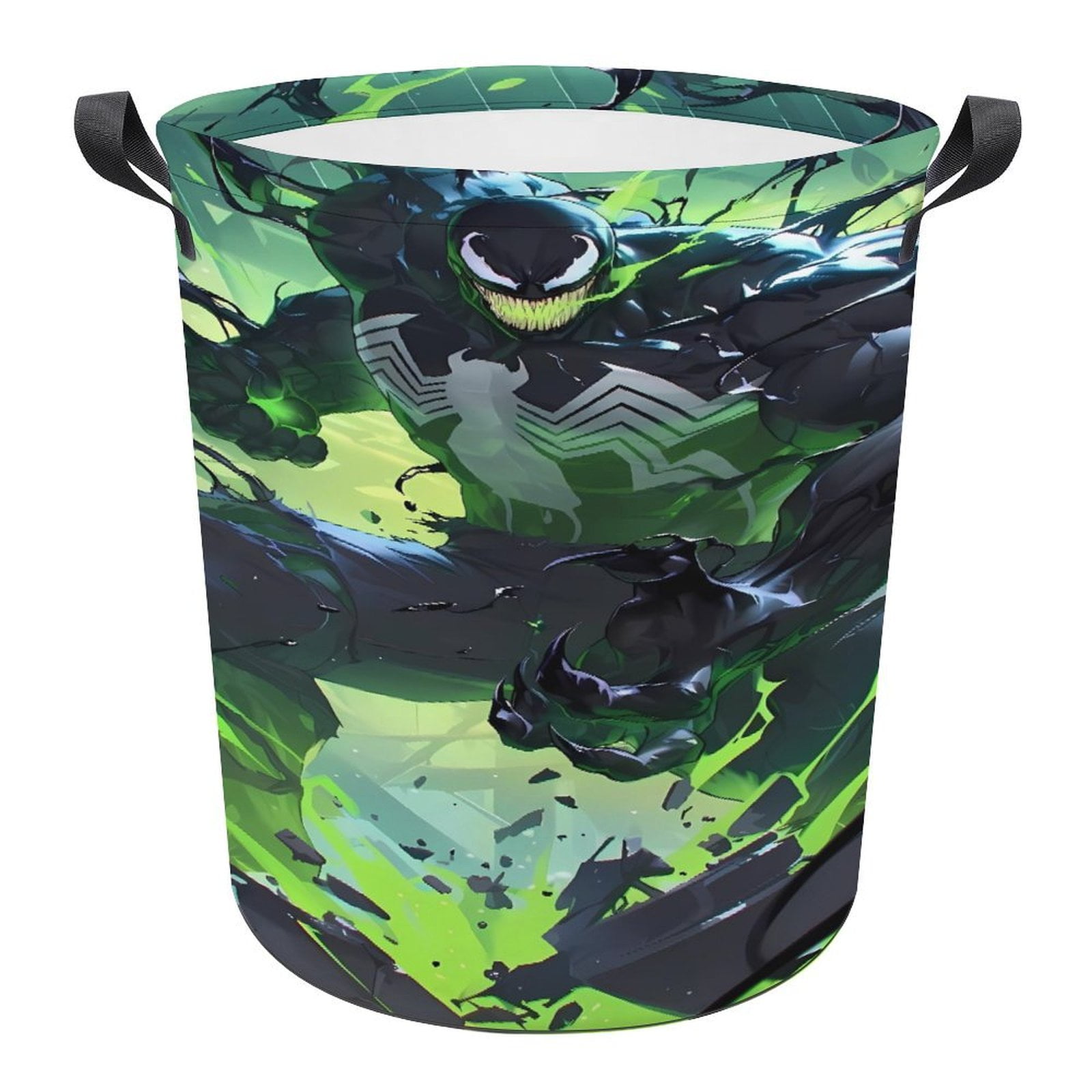 Ve-nom Laundry Hamper, Round Collapsible Hamper Laundry Basket with ...