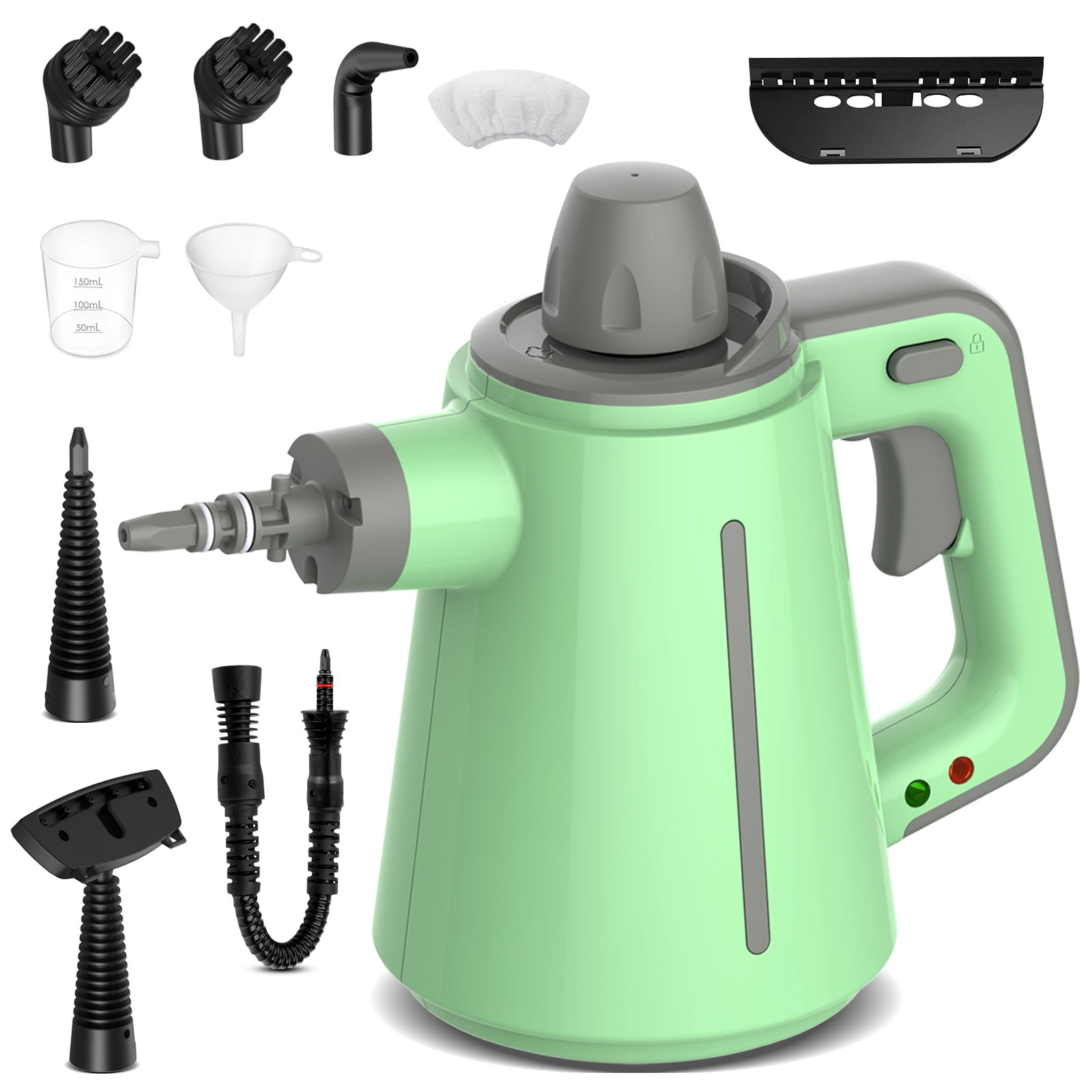 VeRosky Pressurized Handheld Steam Cleaner with 10 Accessories - Multi ...
