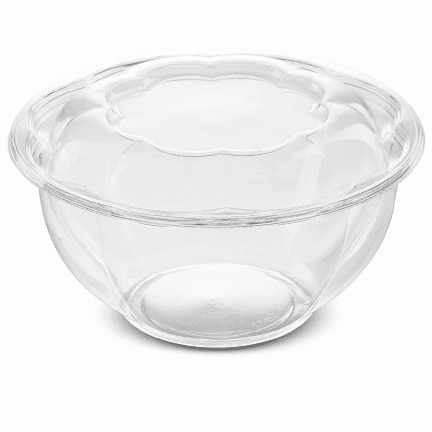 VeZee 32 Oz Disposable BPA Free Salad Containers with Lids inClear ...