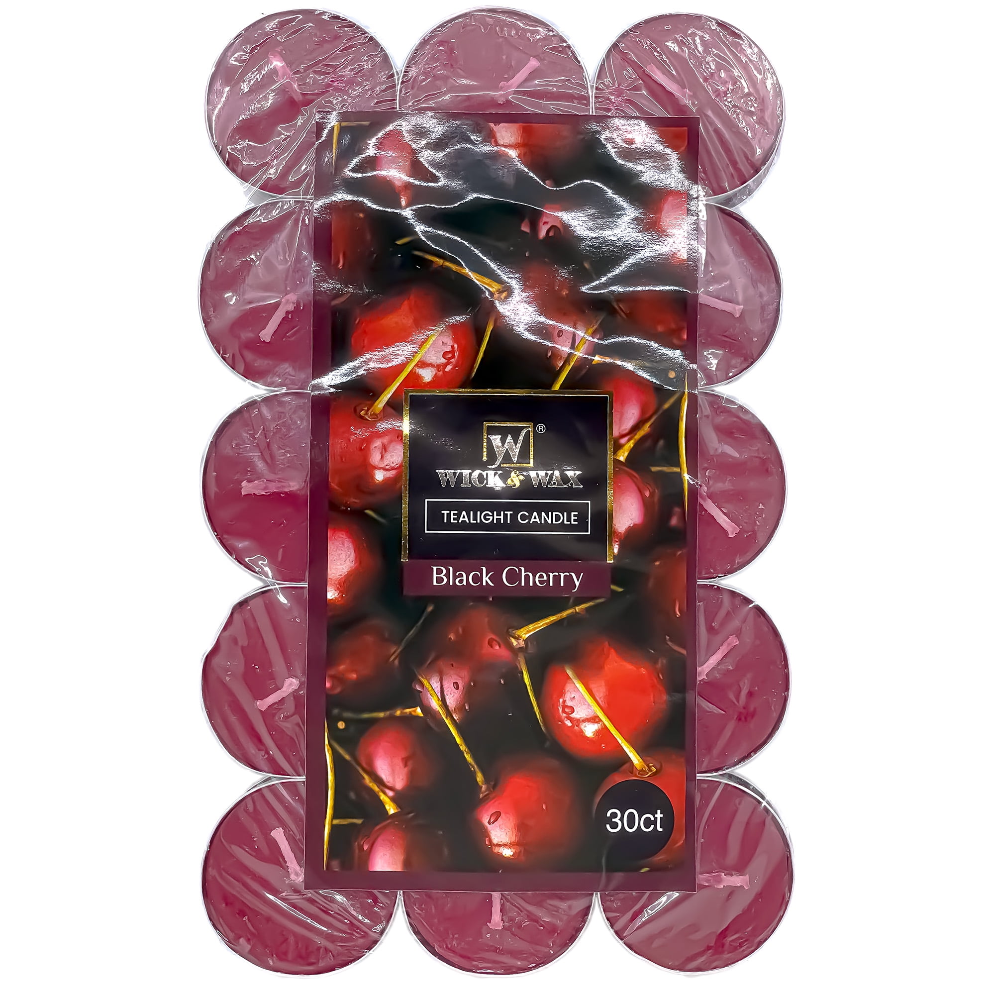 VeZee 360 CT Black Cherry Scented Pleasant Fragrance Tealight A Long ...