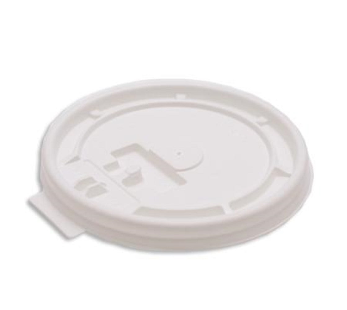 VeZee Disposable Plastic Flat Tear-Back with pinhole design Lids for ...