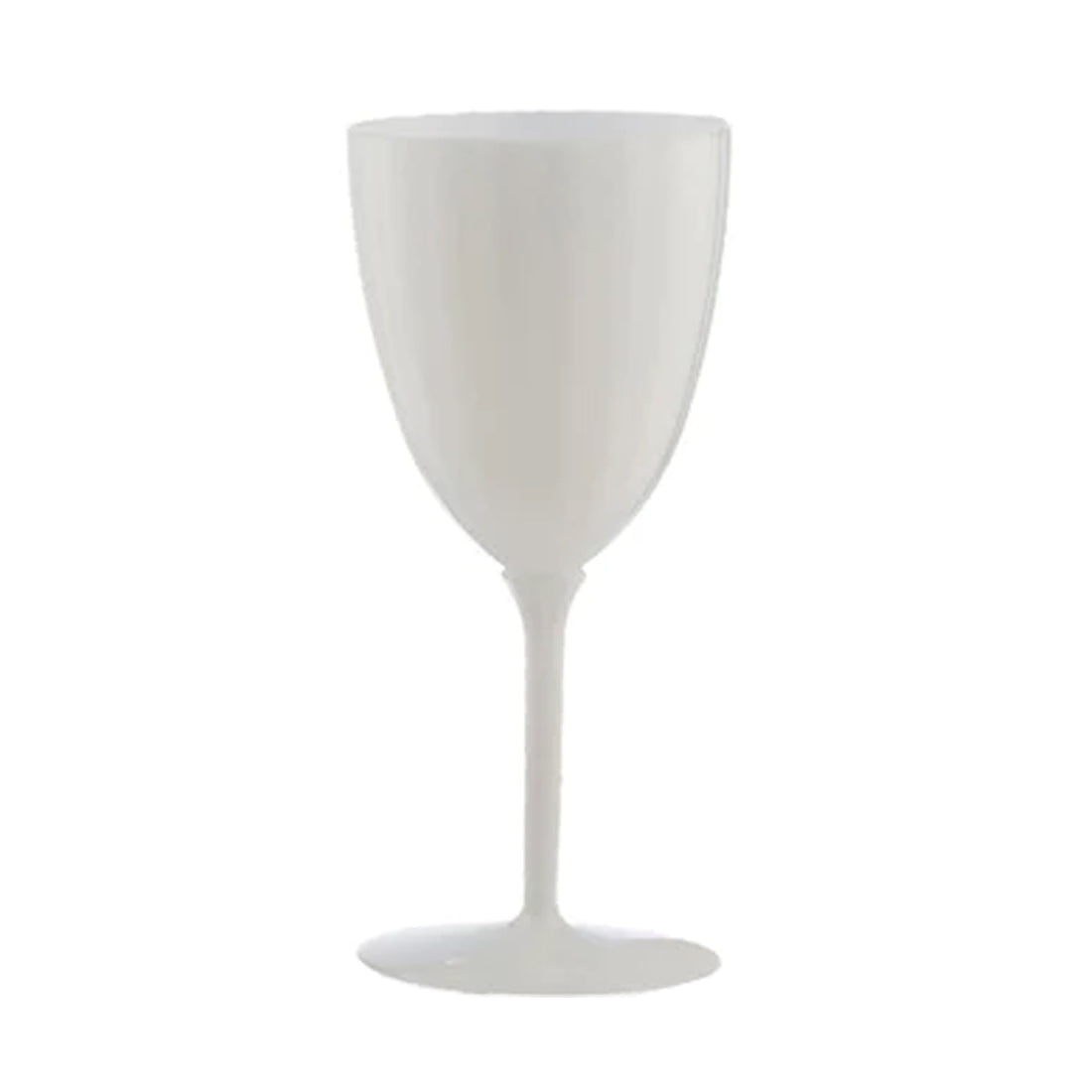 VeZee Disposable White Plastic Wine Goblet 7oz - Elegant Goblet For All ...