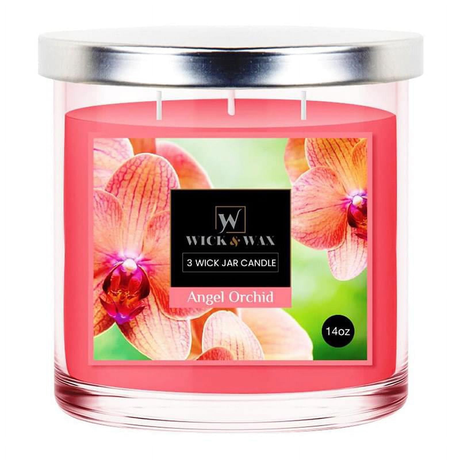 VeZee's 3 Wick 14 oz Angel Orchid Scented Jar Candles by Wick & Wax ...