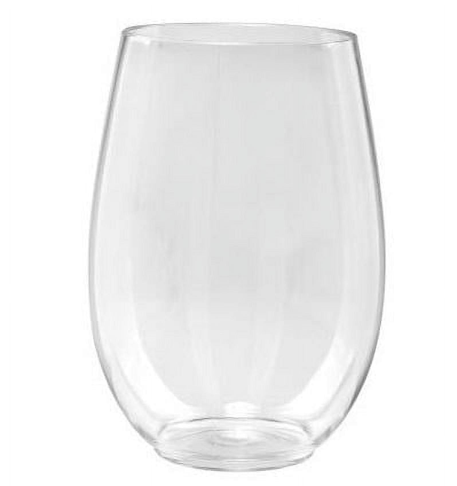 VeZee's Lillian Tablesettings 16oz Clear Stemless Tumbler for Elegant ...