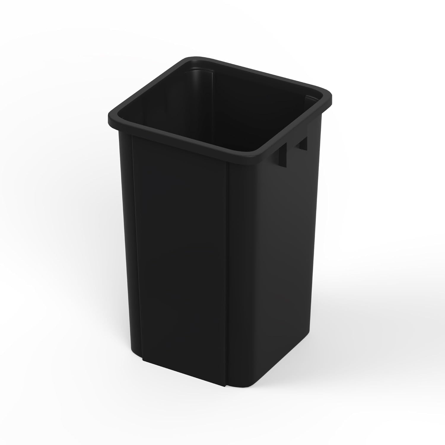 Veado 19 Gallon Black Square Commercial Trash Garbage Can | Outdoor ...