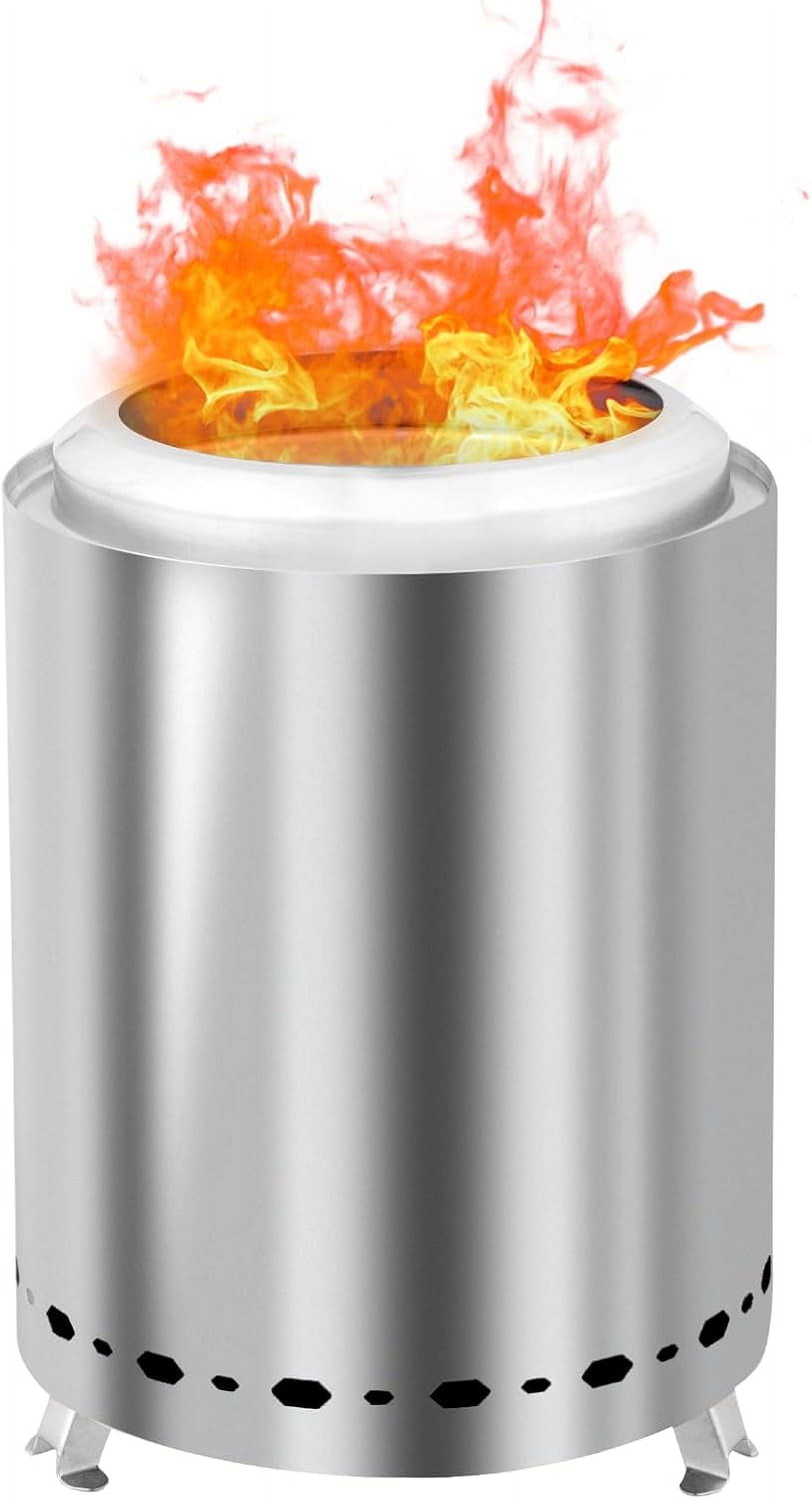 Veado 7 inch Smokeless Tabletop Fire Pit, Small Fire Pit Mini, Portable ...