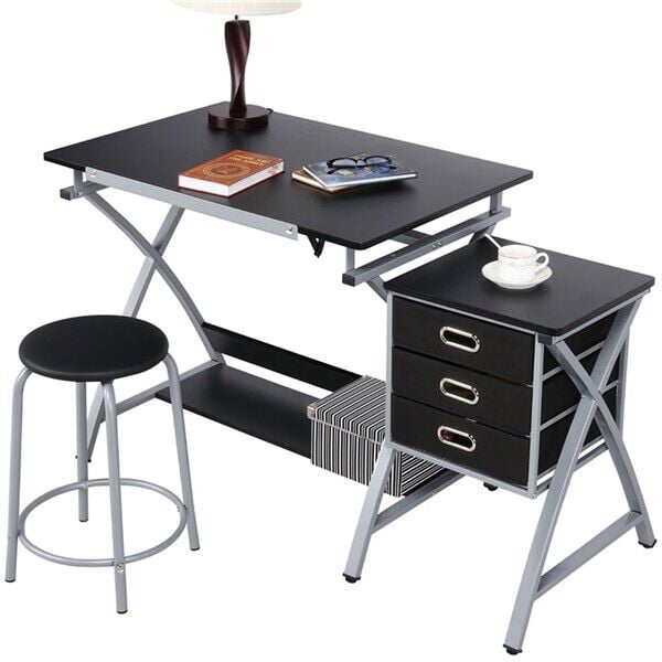 Veado Adjustable Drawing Desk Drafting Table Folding Art Craft Table ...
