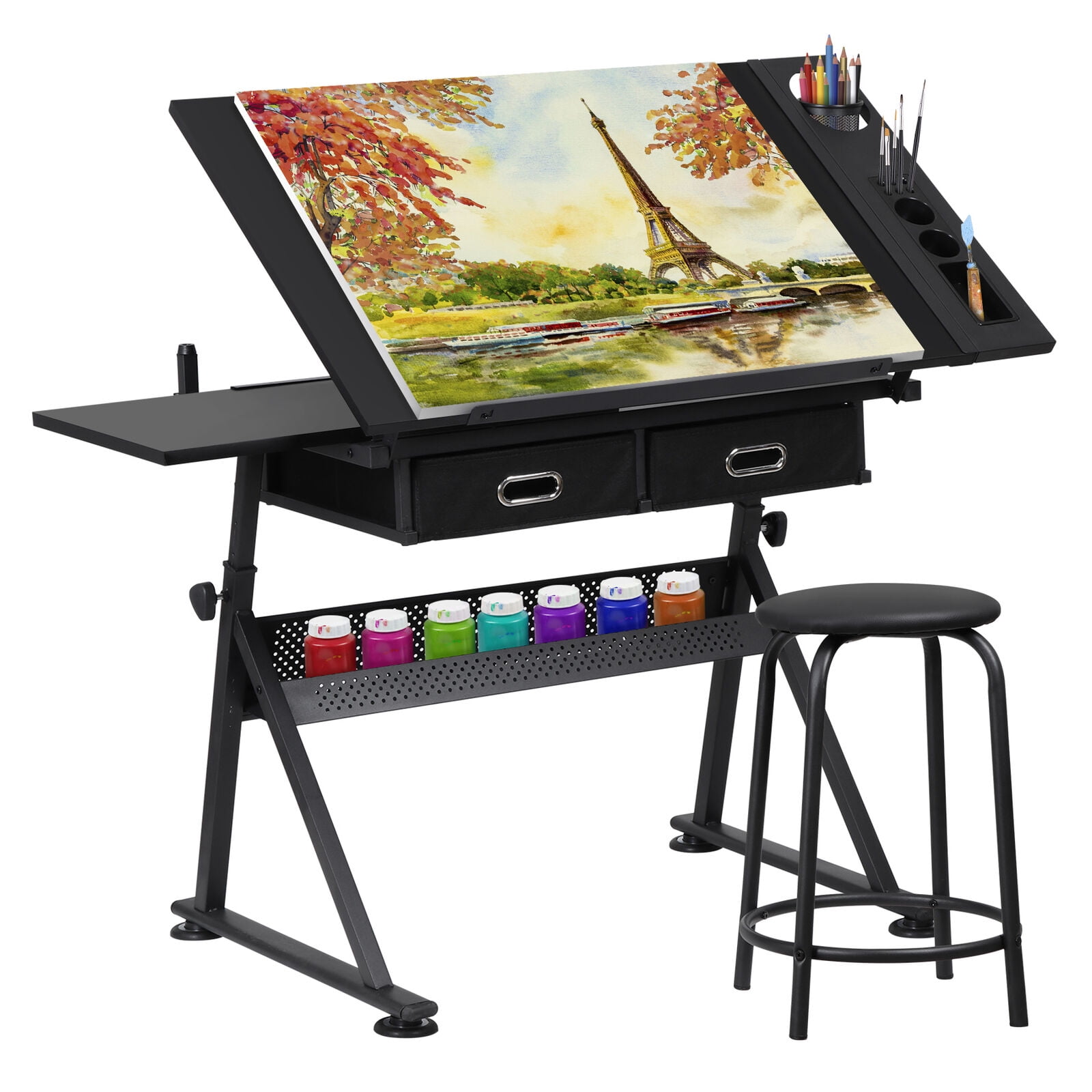 Veado Drafting Table Art Desk Artist Drawing Table Adjustable Craft ...